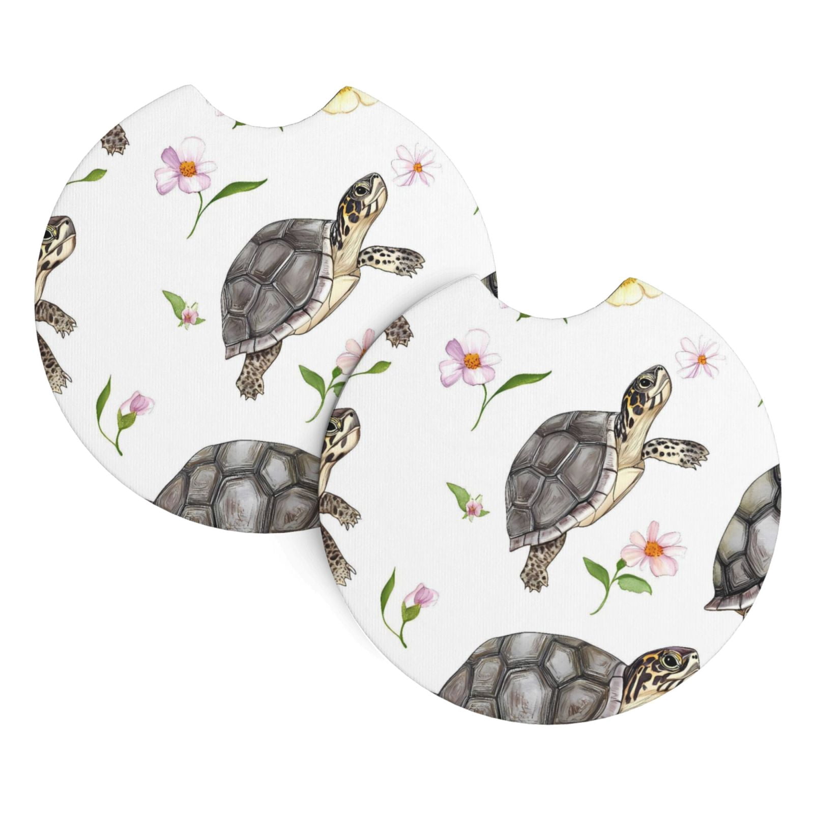 2 Package Car Coasters Drink Absorbable Rubber Base Cup Holder Coasters ...