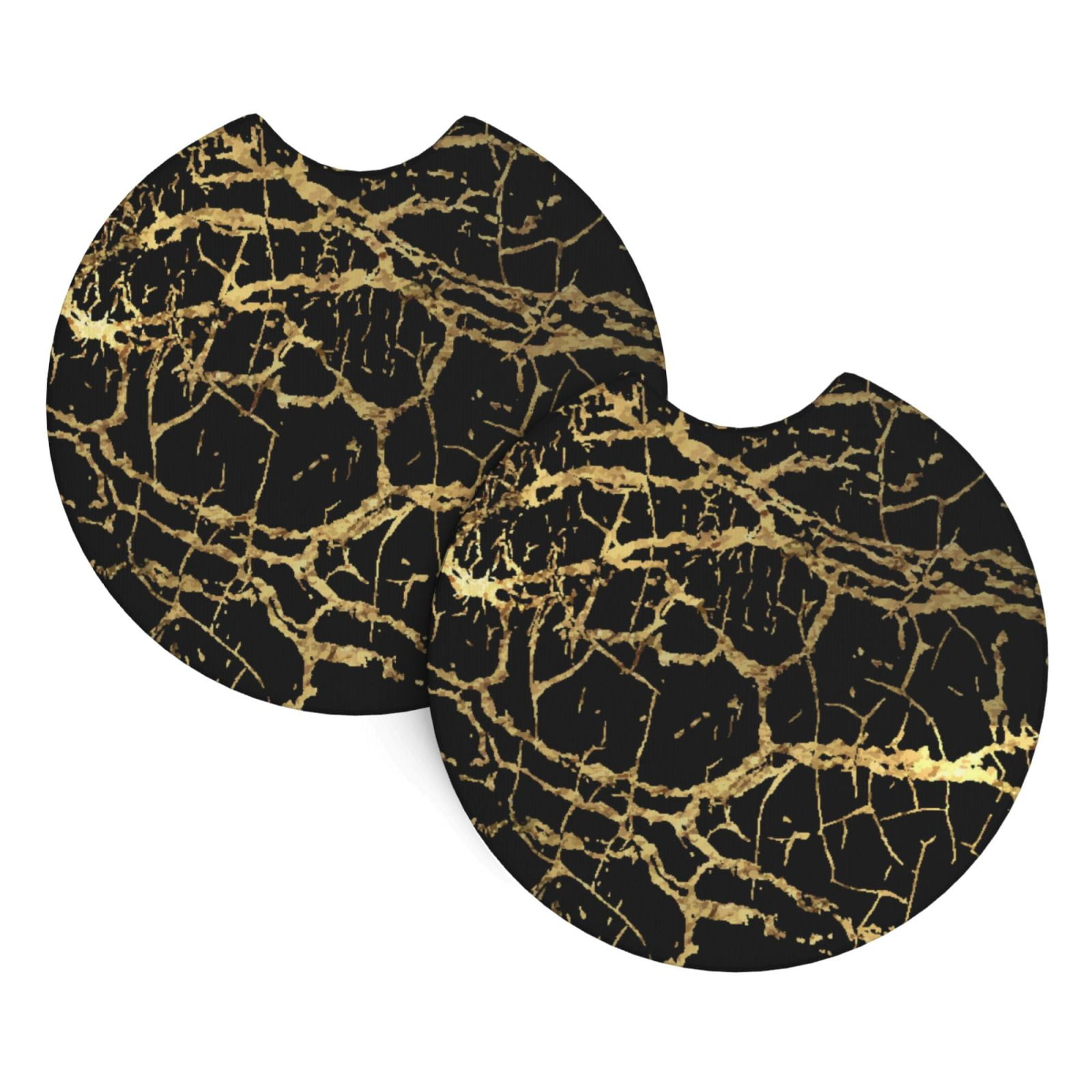 2 Package Car Coasters Drink Absorbable Rubber Base Cup Holder Coasters ...