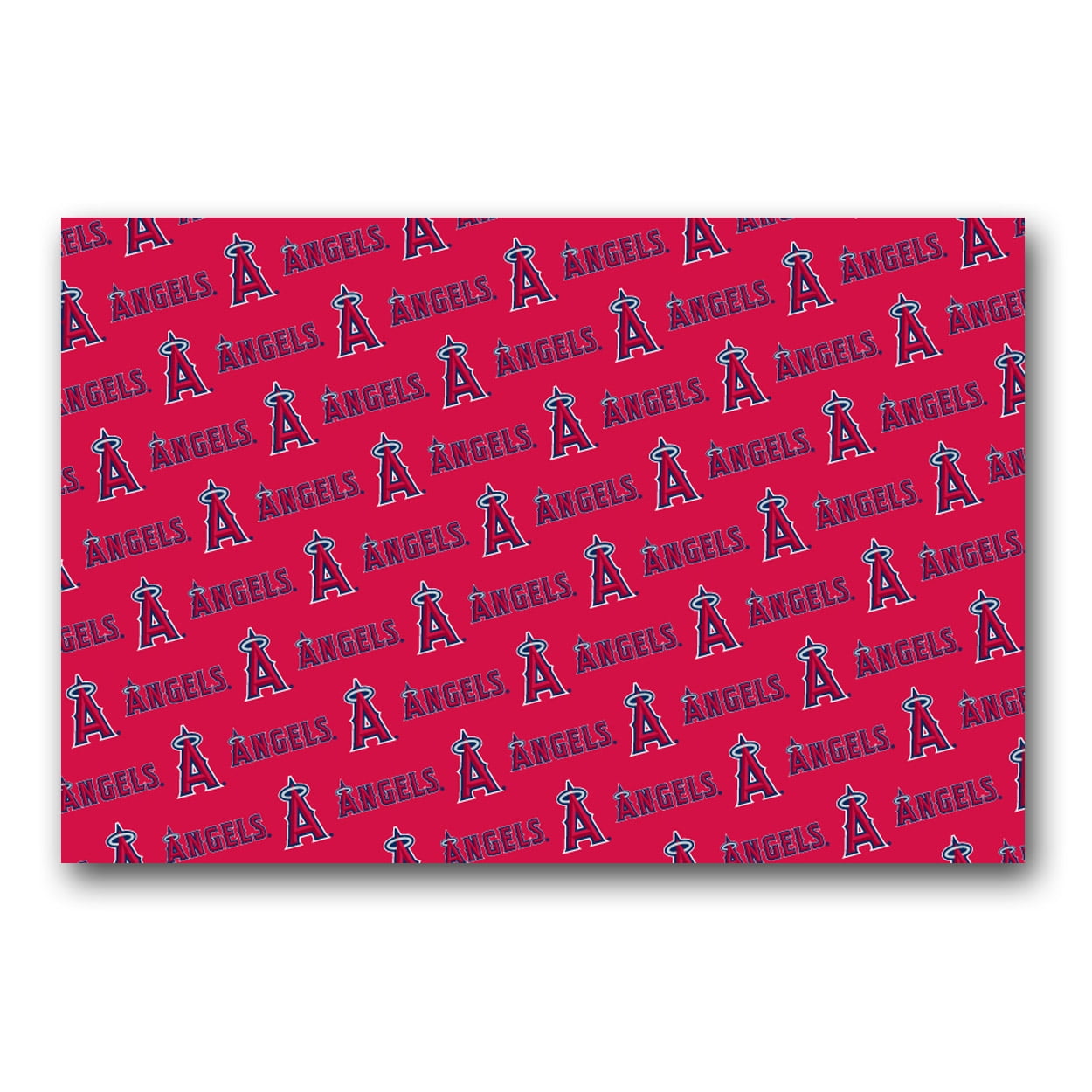 2-Packages of MLB Gift Wrap - Angels - Walmart.com