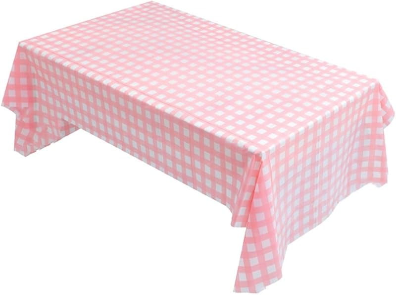 2 Packaging Black and Gold Plastic Tablecloth, 54 inch x108 inch ...