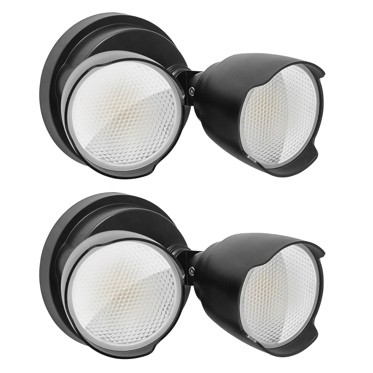 2 Packs 15W LED Flood Light Outdoor, 1500 Lumen Exterior Security ...