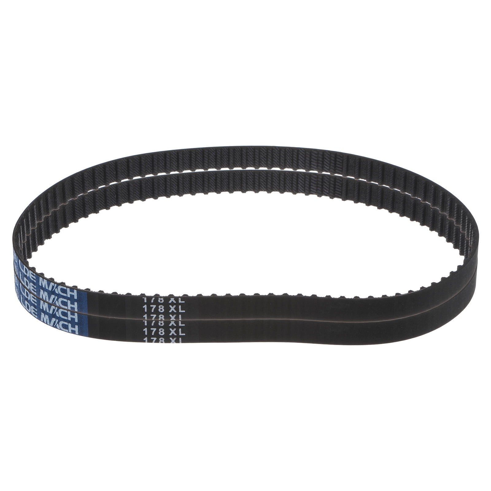 2 Packs 178XL 037 Timing Belt 89 Teeth Rubber Geared Cogged Belt, 0.37 ...