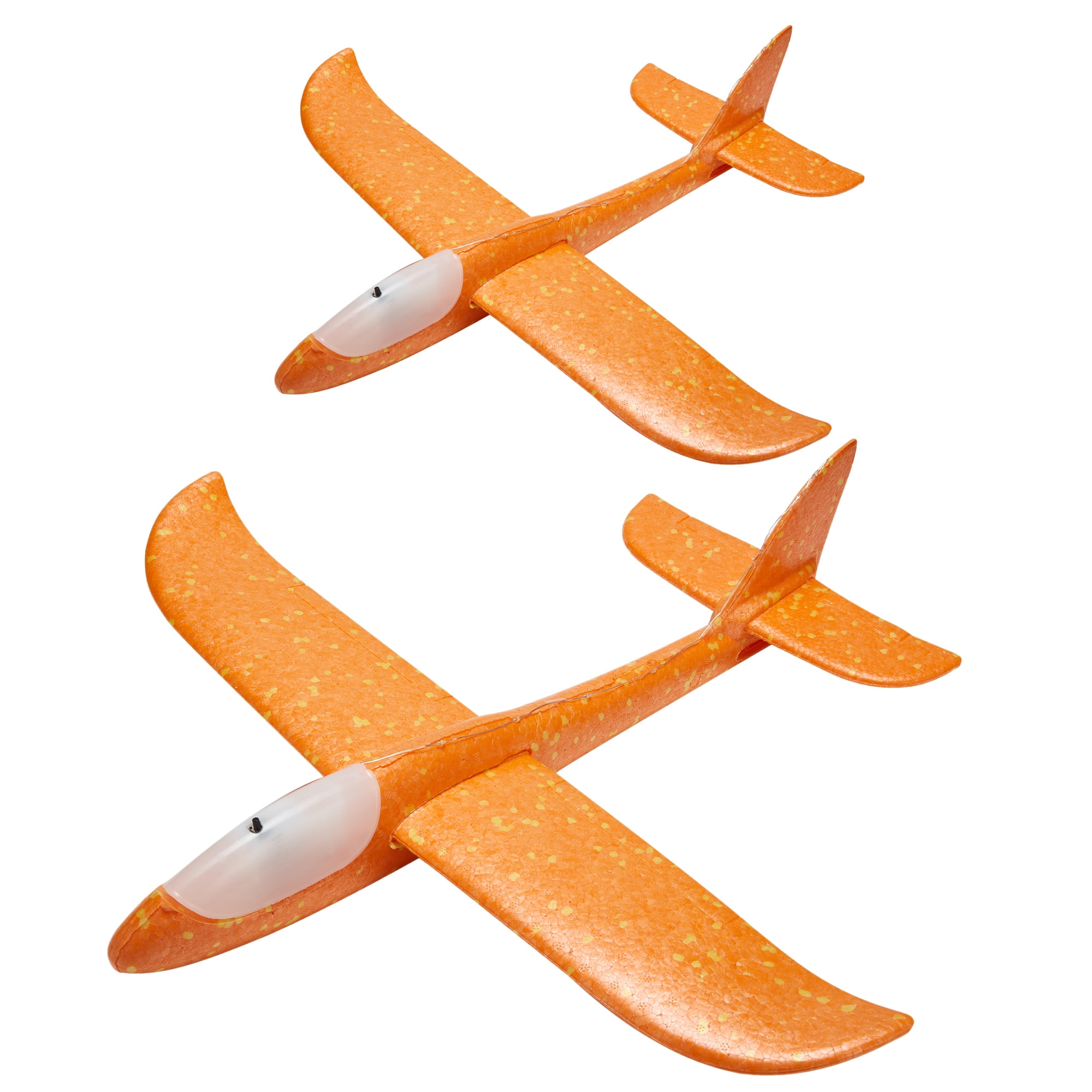 2 Packs 18.5" Glider Airplane Launcher Toy for Kids Throwing Foam Plane ...