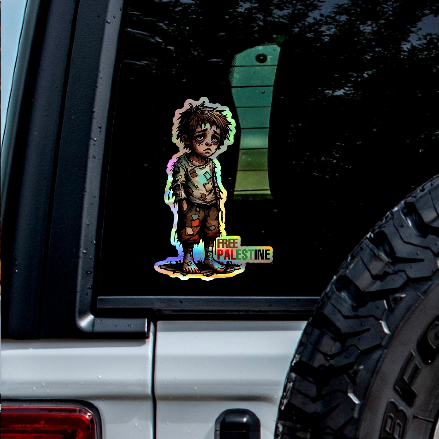 (2 Packs, 2.4'' X 3.8'') Sticker Of Handala Hanzala Palestine Boy For Car Bumper Window Laptop ...