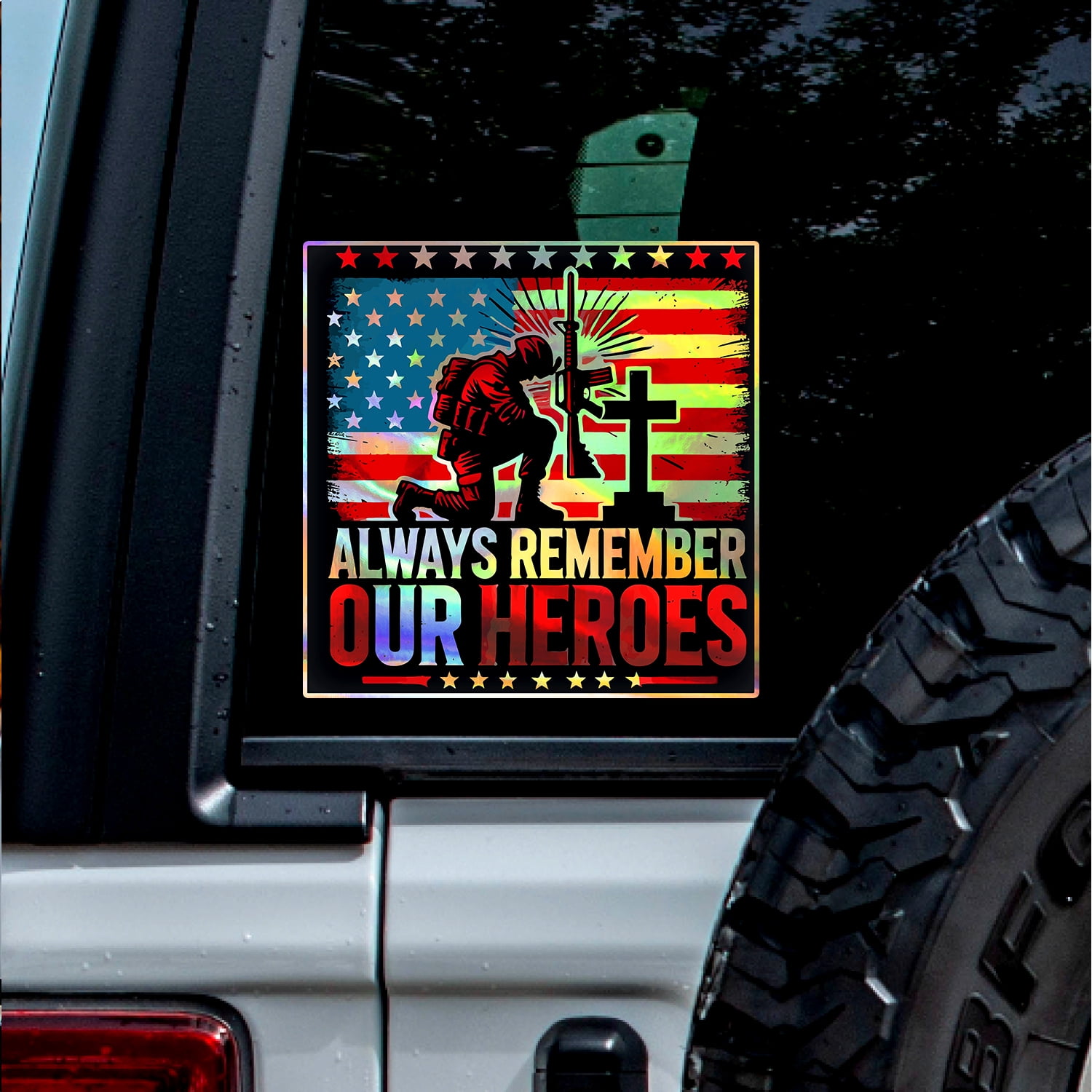 (2 Packs, 2.8'' X 2.8'') Sticker Of Memorial Day - In Memory Of The ...