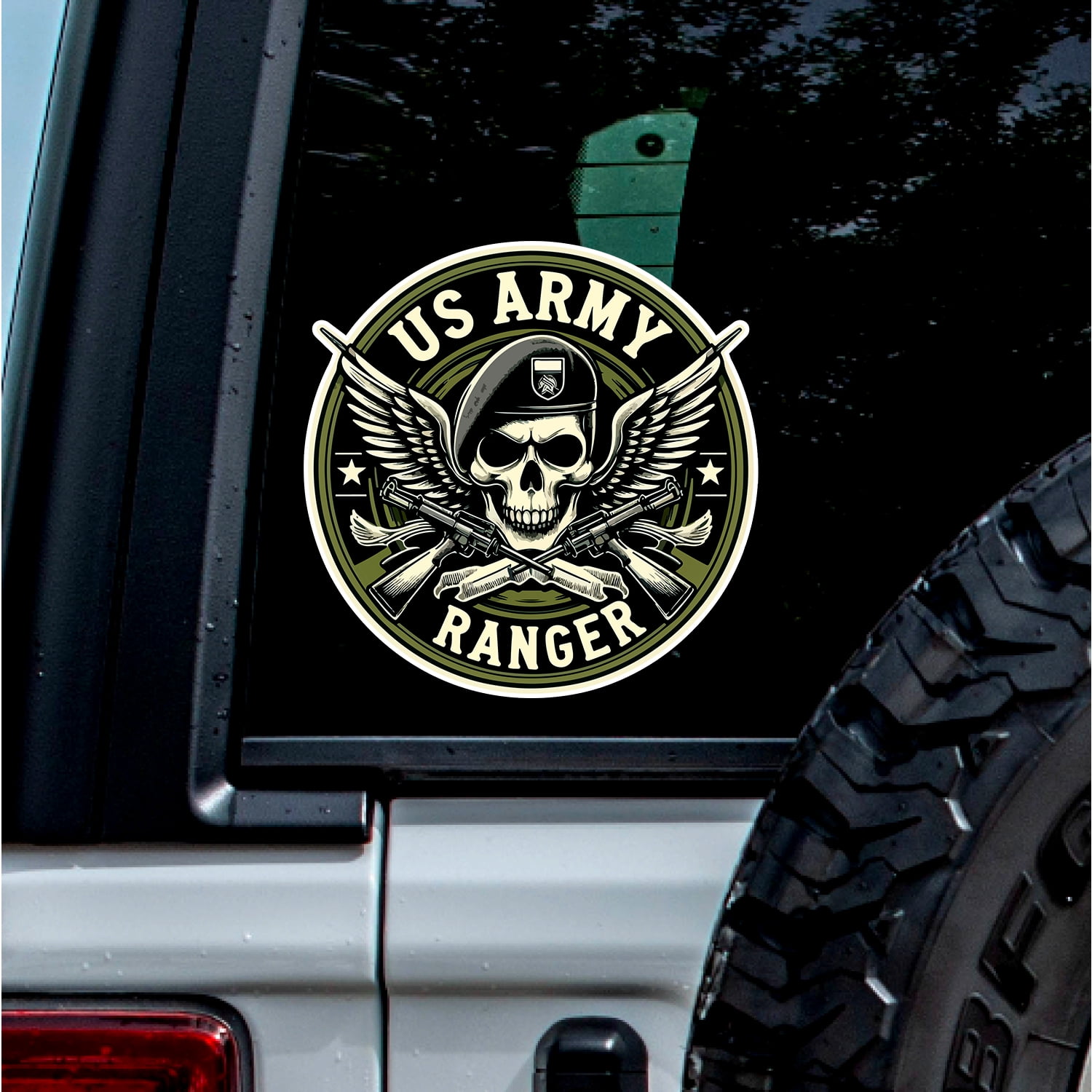 (2 Packs, 2.8'' X 2.8'') Sticker Of United States Army Rangers For Car ...