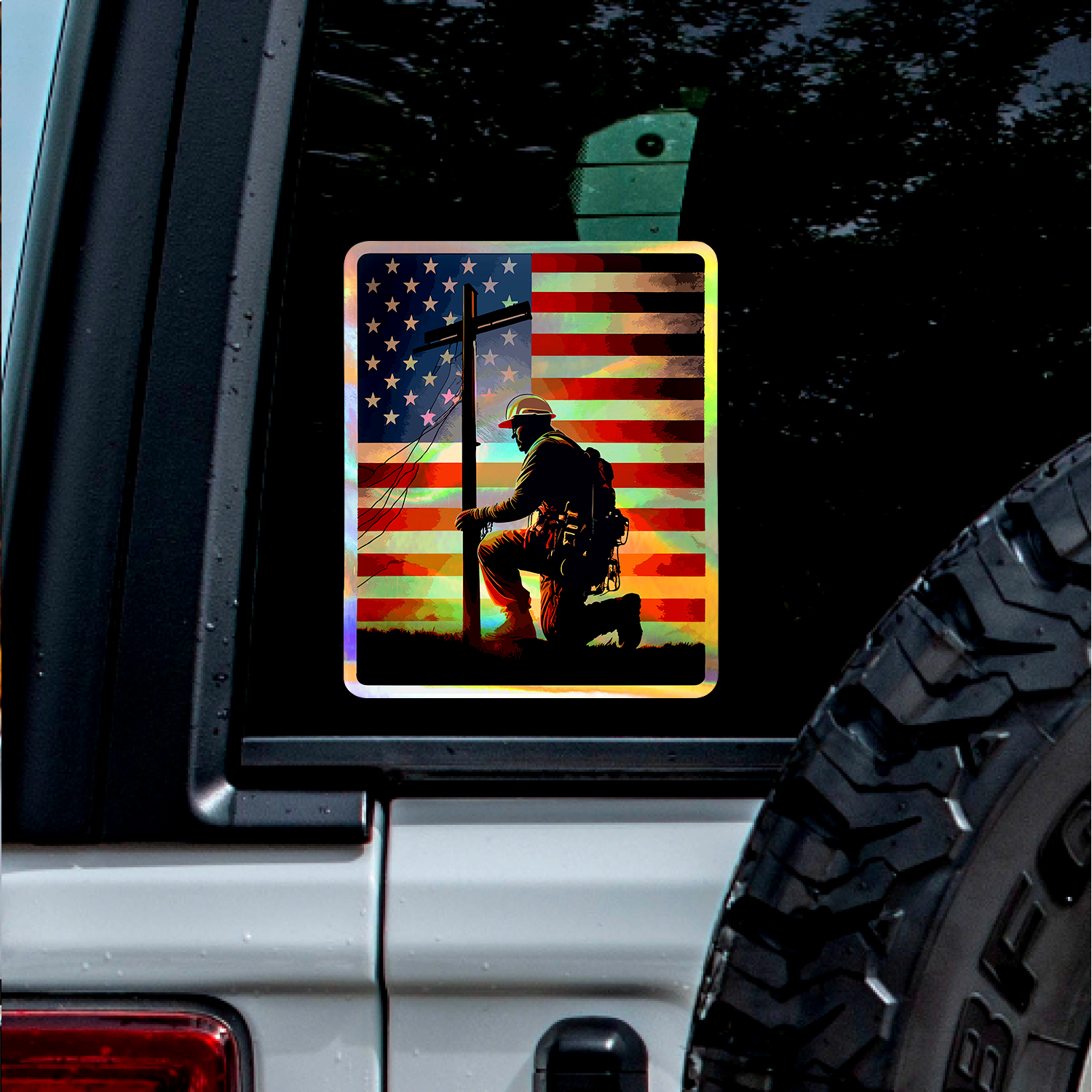 (2 Packs, 2.8'' X 3.4'') Sticker Of Lineman Linesman Electrical Power ...