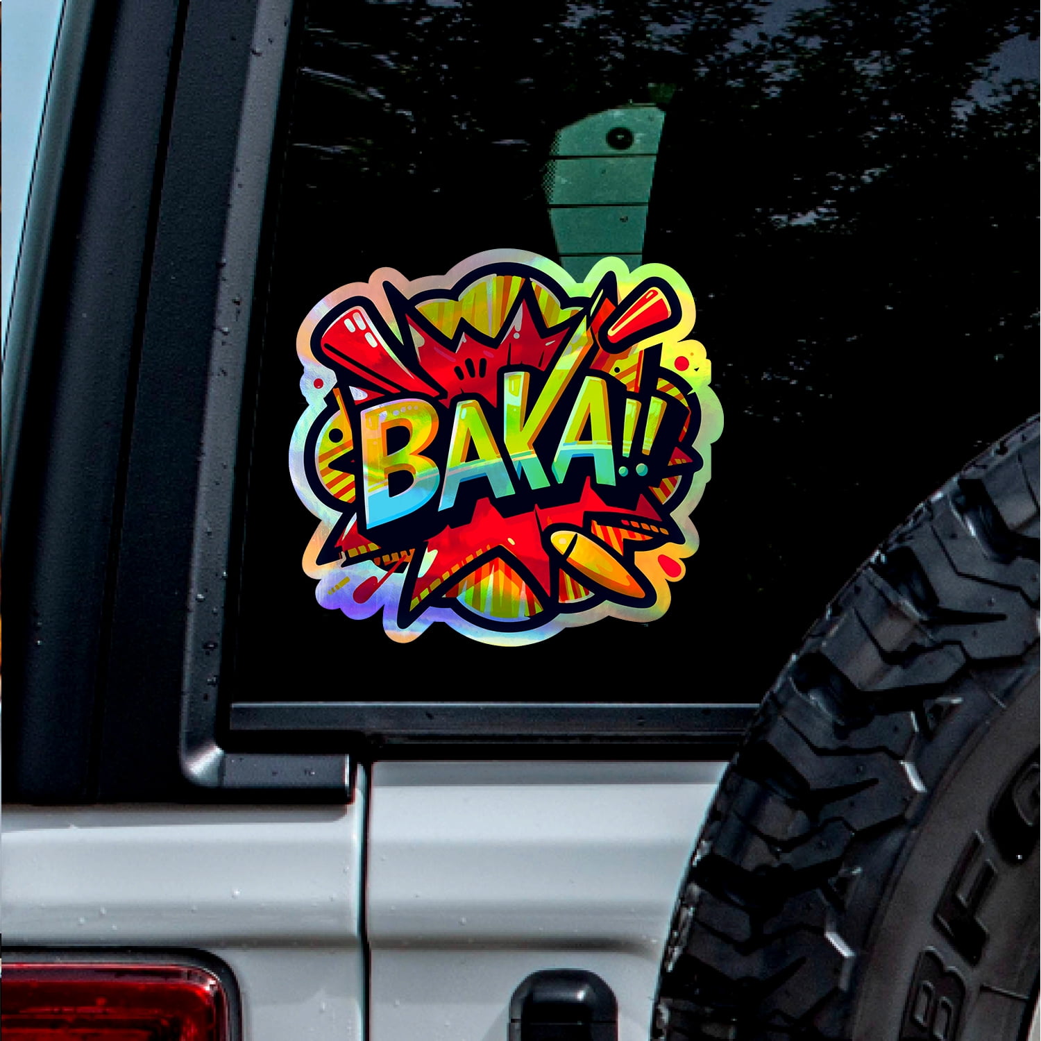 (2 Packs, 2'' X 1.8'') Sticker Of Baka ?? Speech Bubble For Car Bumper ...