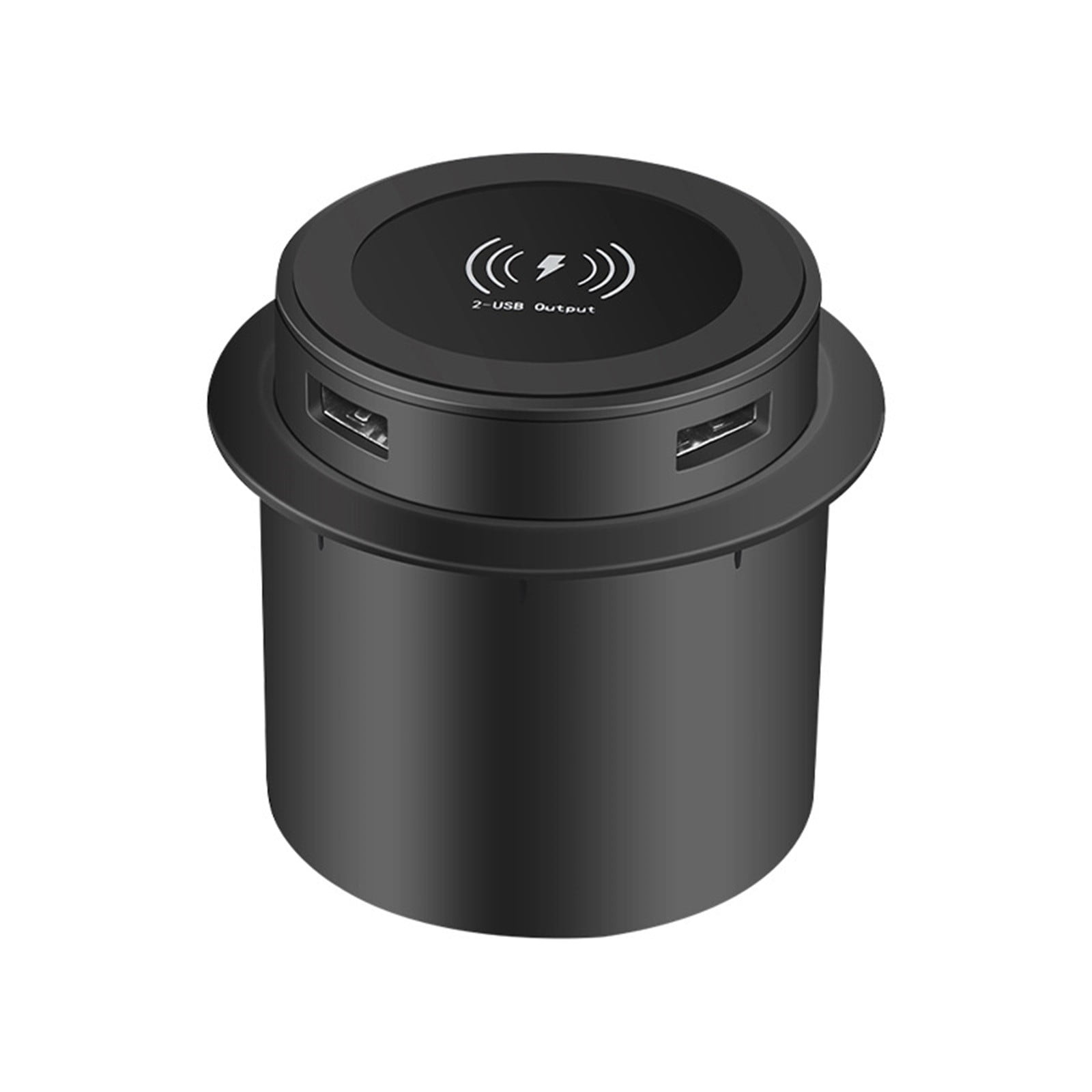 2 Packs 3 in 1 Hidden USB Wireless Charger for Bedside Cabinet Sofa ...