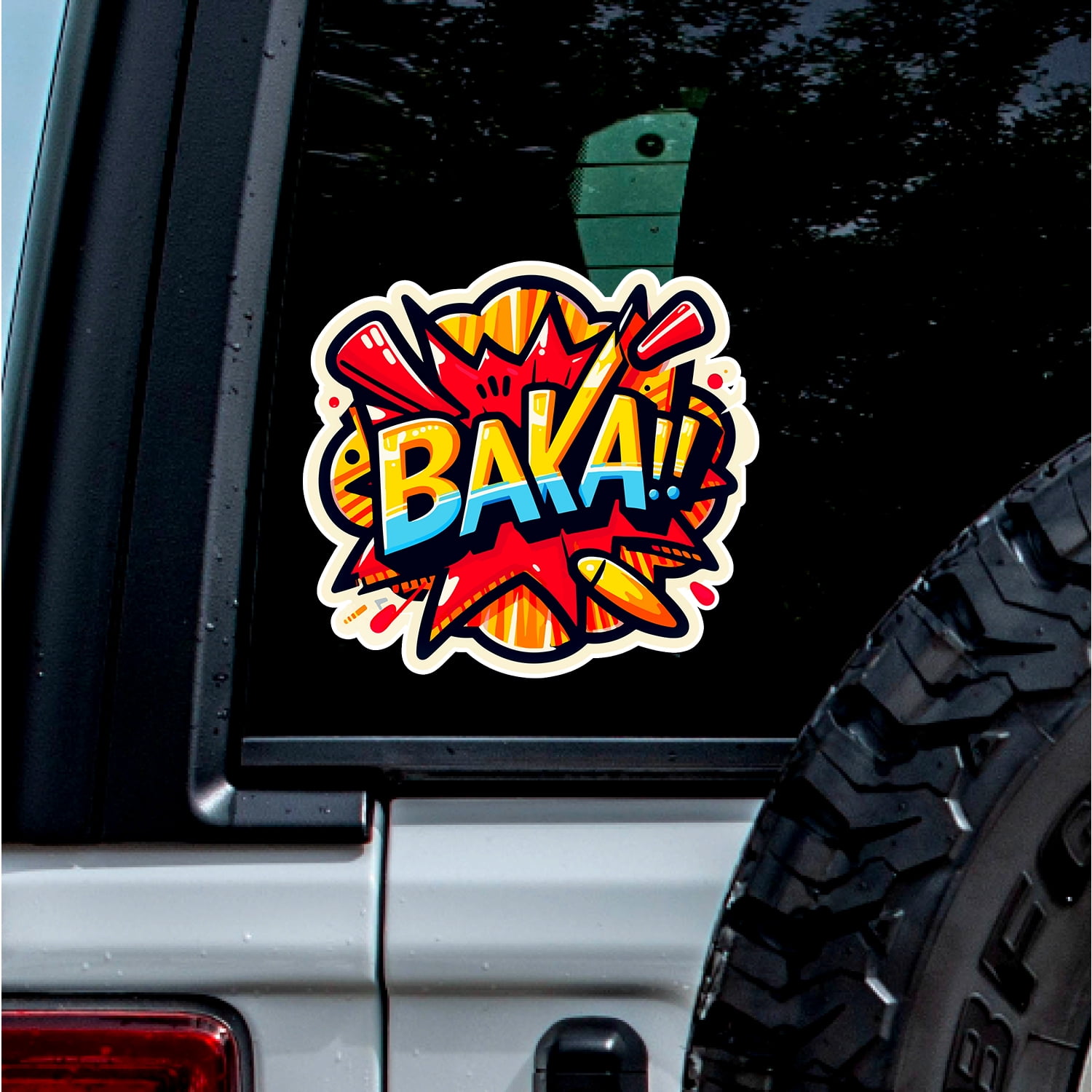 (2 Packs, 3.1'' X 2.8'') Sticker Of Baka ?? Speech Bubble For Car ...