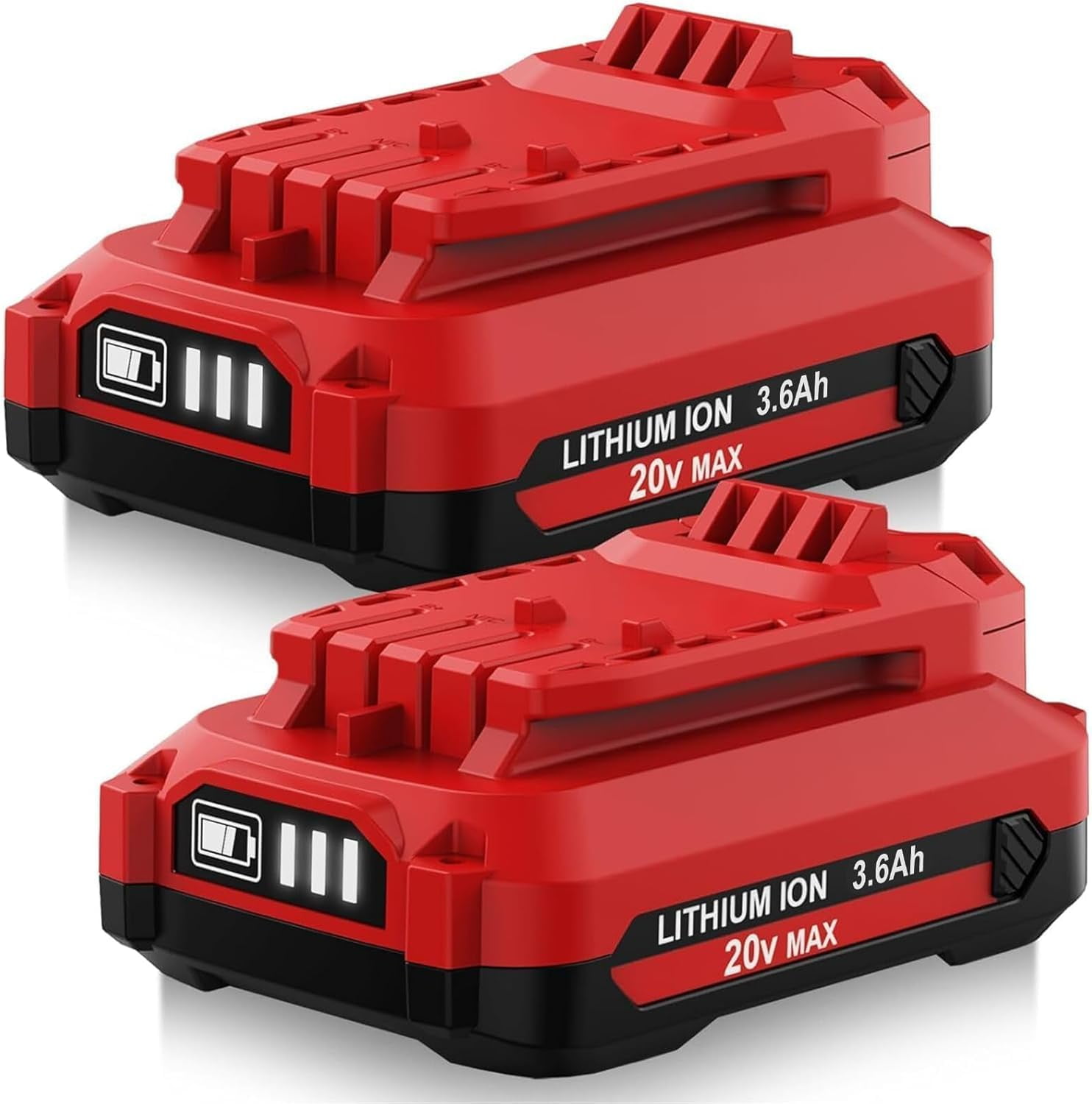 2 Packs 3.6Ah 20 Volt V20 Lithium ion Battery Replace for Craftsman 20V ...