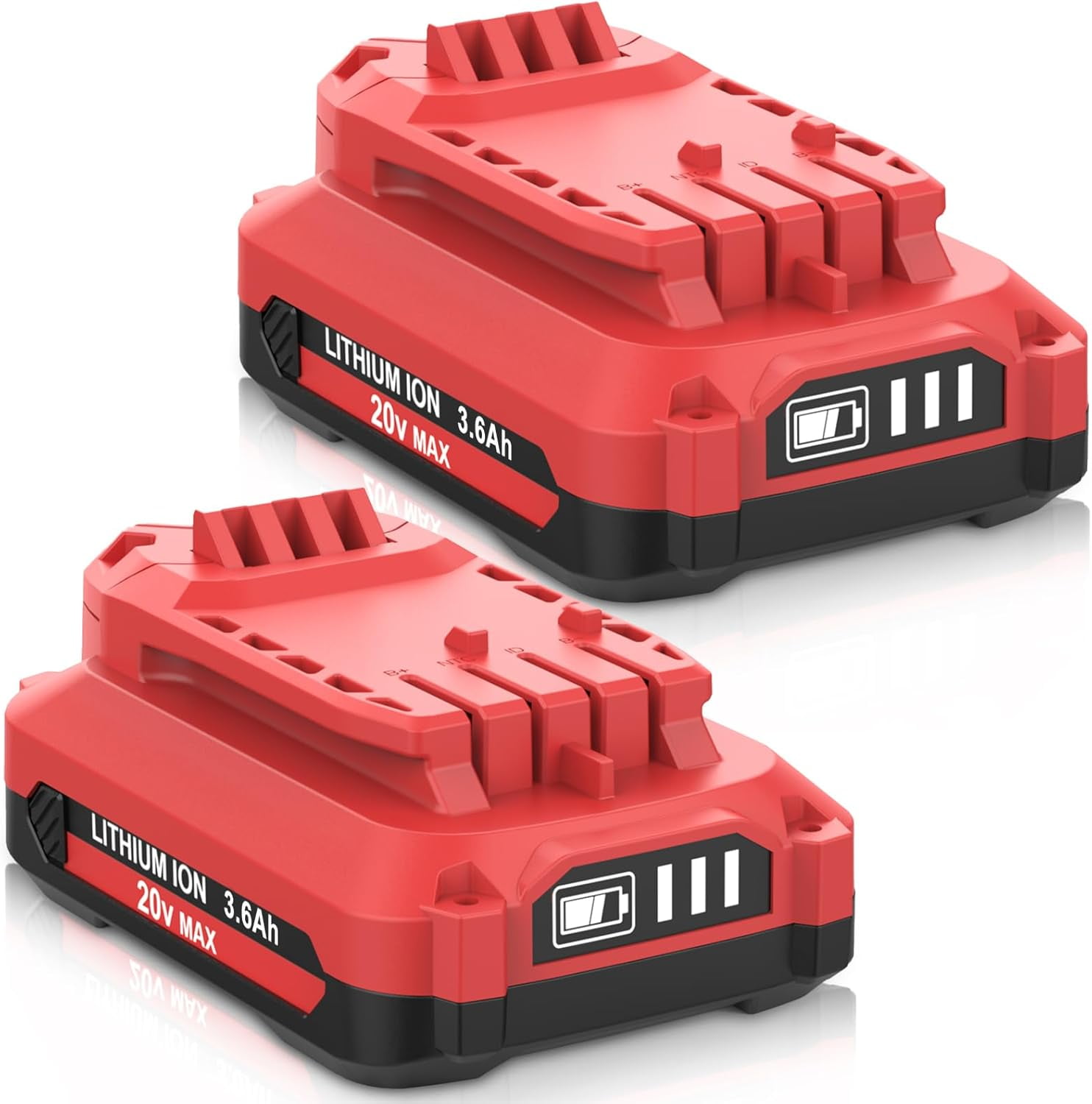 2 Packs 3.6Ah V20 Lithium ion Battery Replacement for Craftsman 20V ...