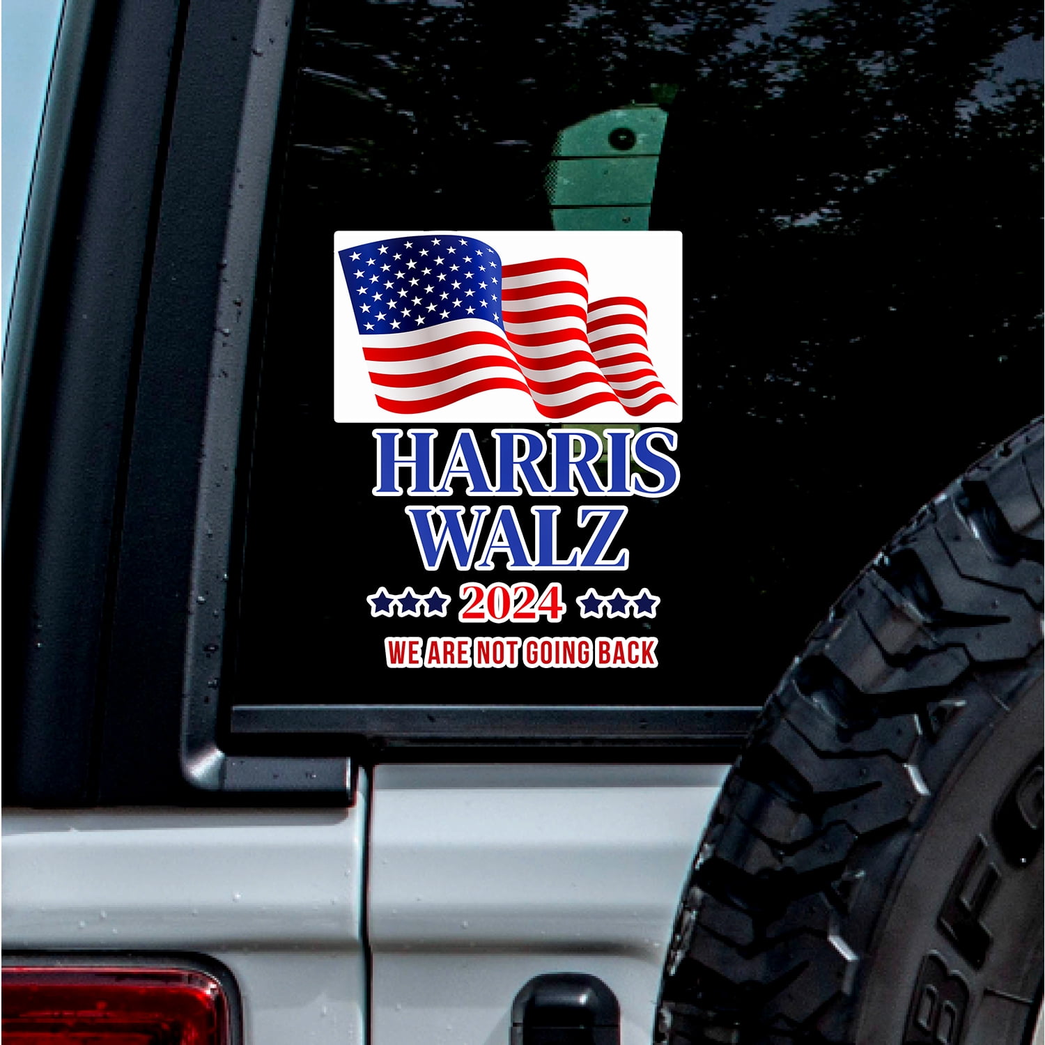 (2 Packs, 3.8'' X 4.8'') Sticker Of Kamala Harris Walz Car For Car ...
