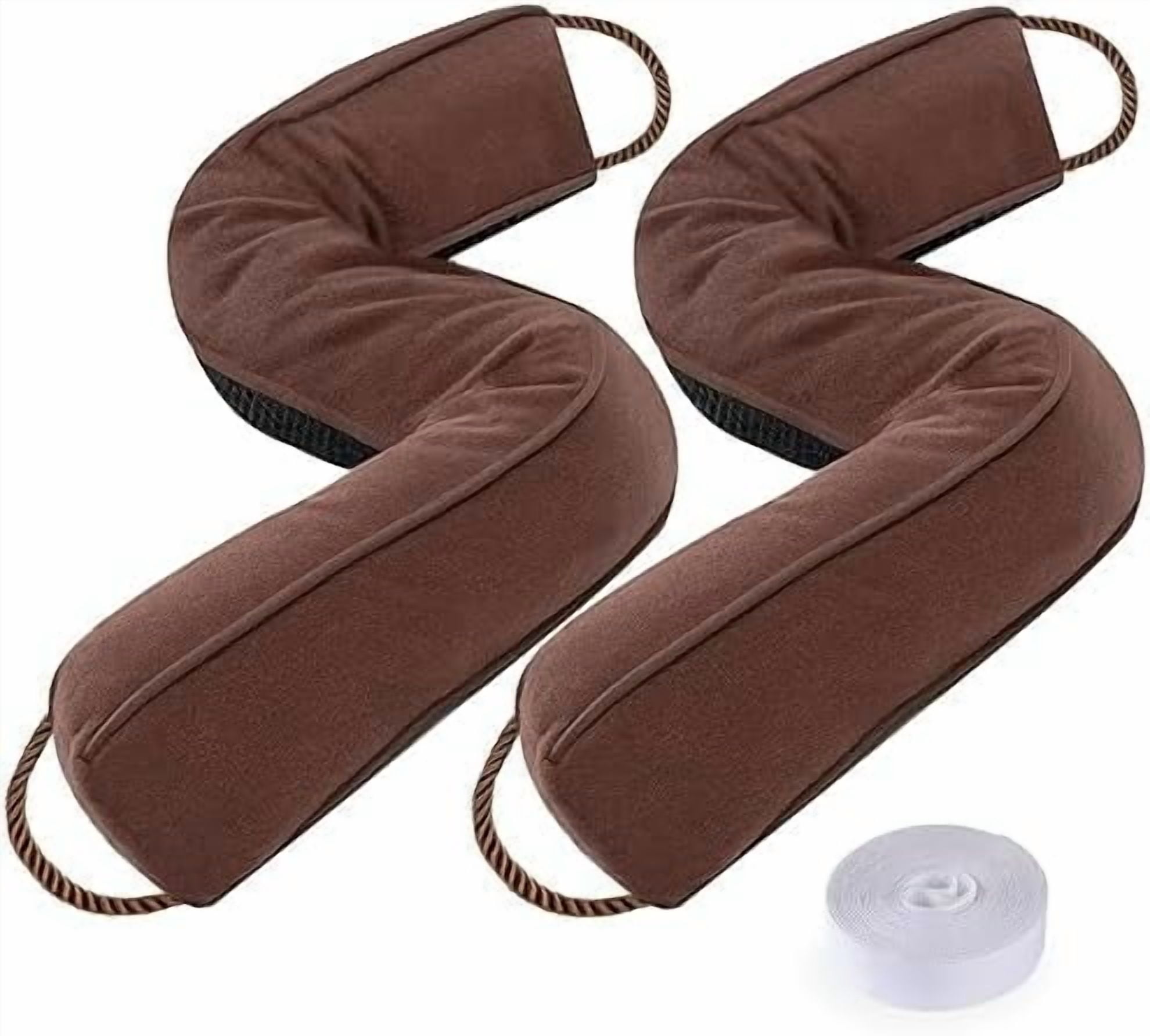 2 Packs 32 Inches 2LBs Weighted Door Draft Stopper Filled with Glass ...