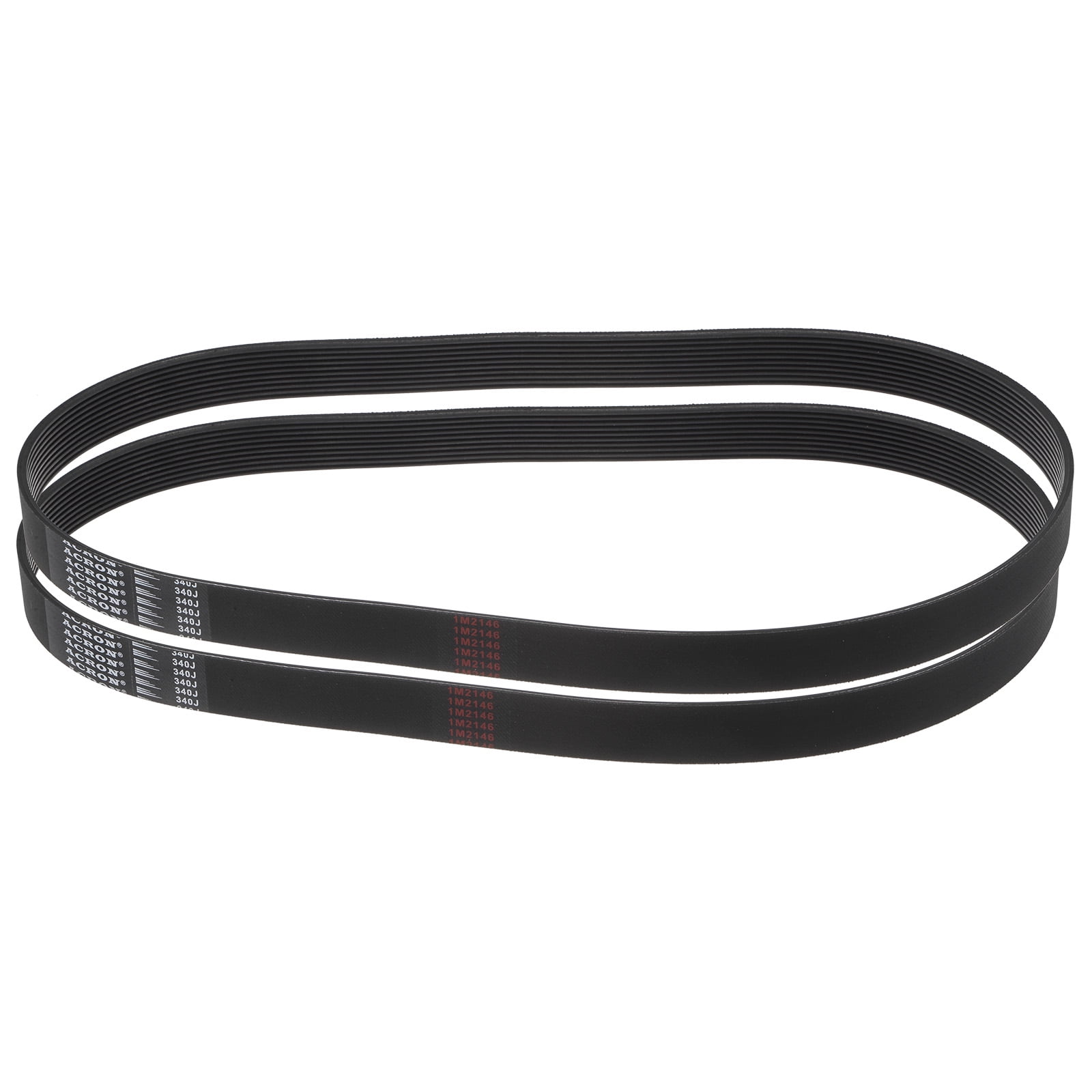 2 Packs 340J10 PJ V-Ribbed Belt 10 Ribs 34" Length x 0.92" Width, EPDM ...