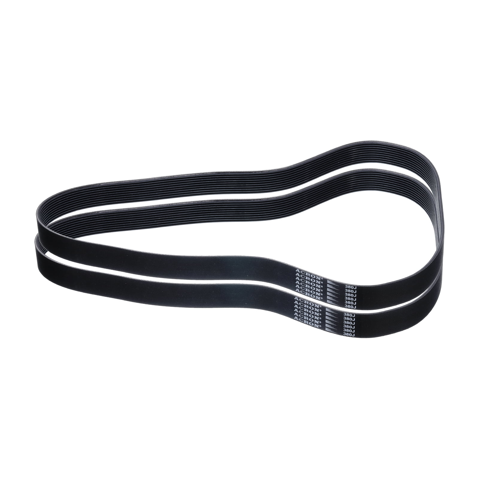 2 Packs 380J10 PJ V-Ribbed Belt 10 Ribs 38" Length x 0.92" Width x 0.14 ...
