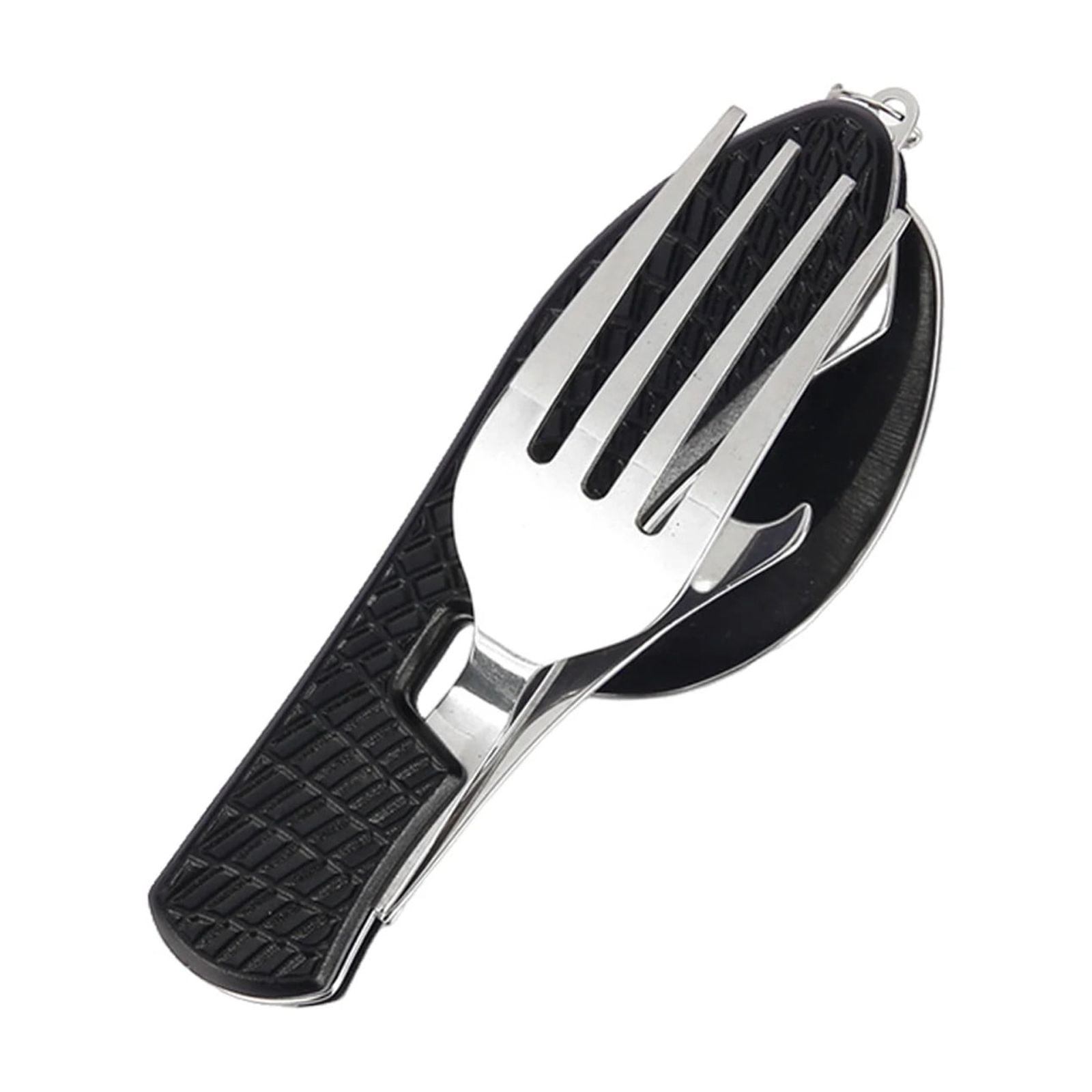 2 Packs 4.1 Inch Camping Utensils, 4 in 1 Portable Stainless Steel ...