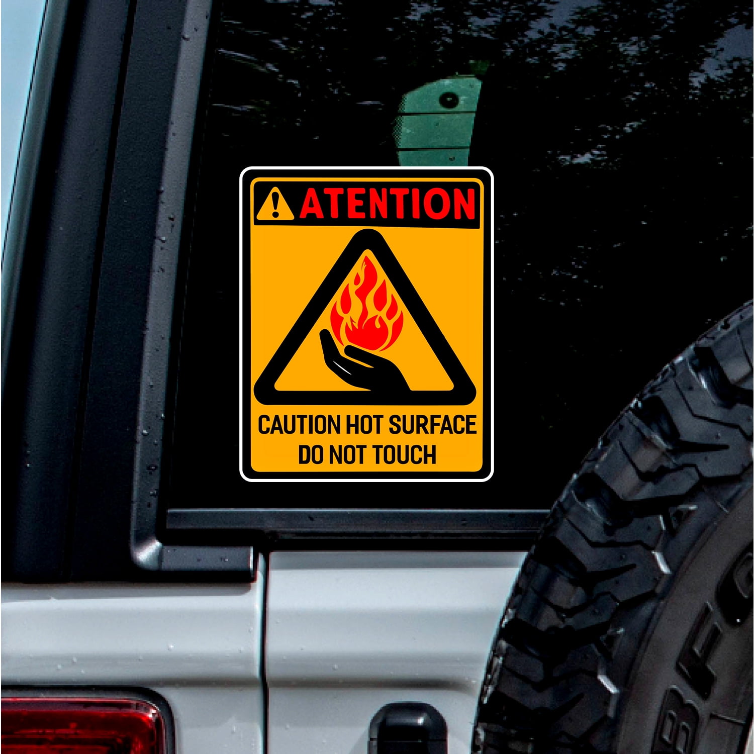 (2 Packs, 4.8'' X 6'') Sticker Of Caution Hot Surface Do Not Touch For ...