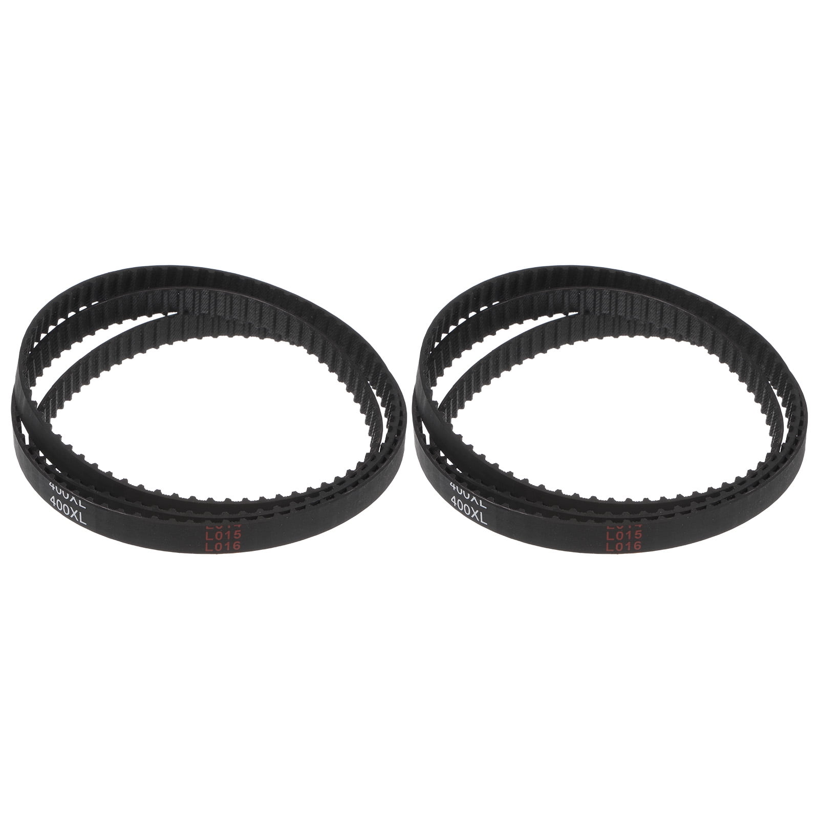 2 Packs 400XL 037 Timing Belt 200 Teeth Rubber Geared Cogged Belt, 0.37 ...
