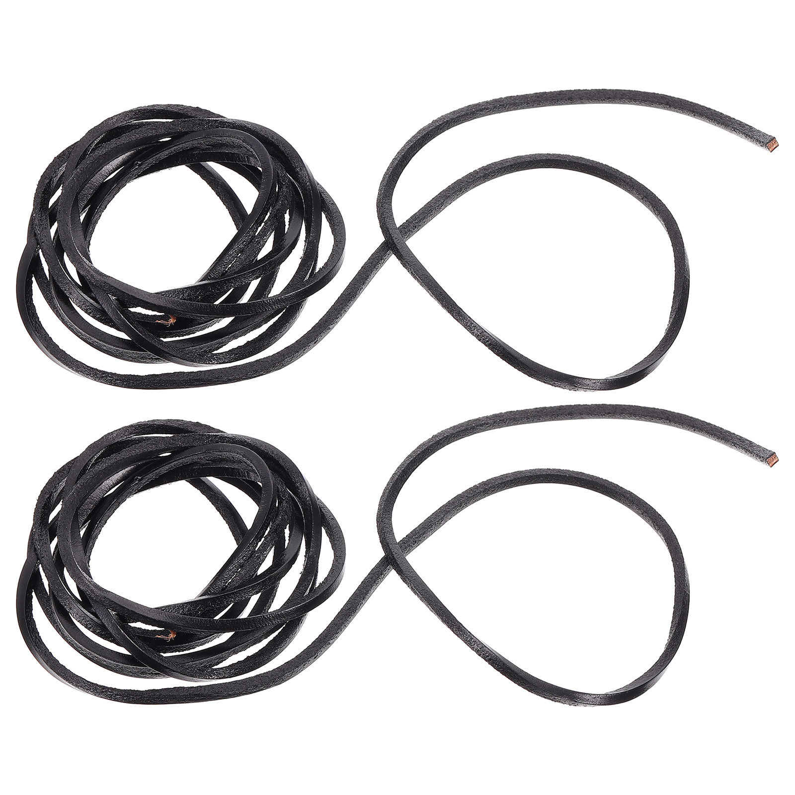 2 Packs 4M Braiding String Rope Cowhide Bead String Rope Craft Woven ...