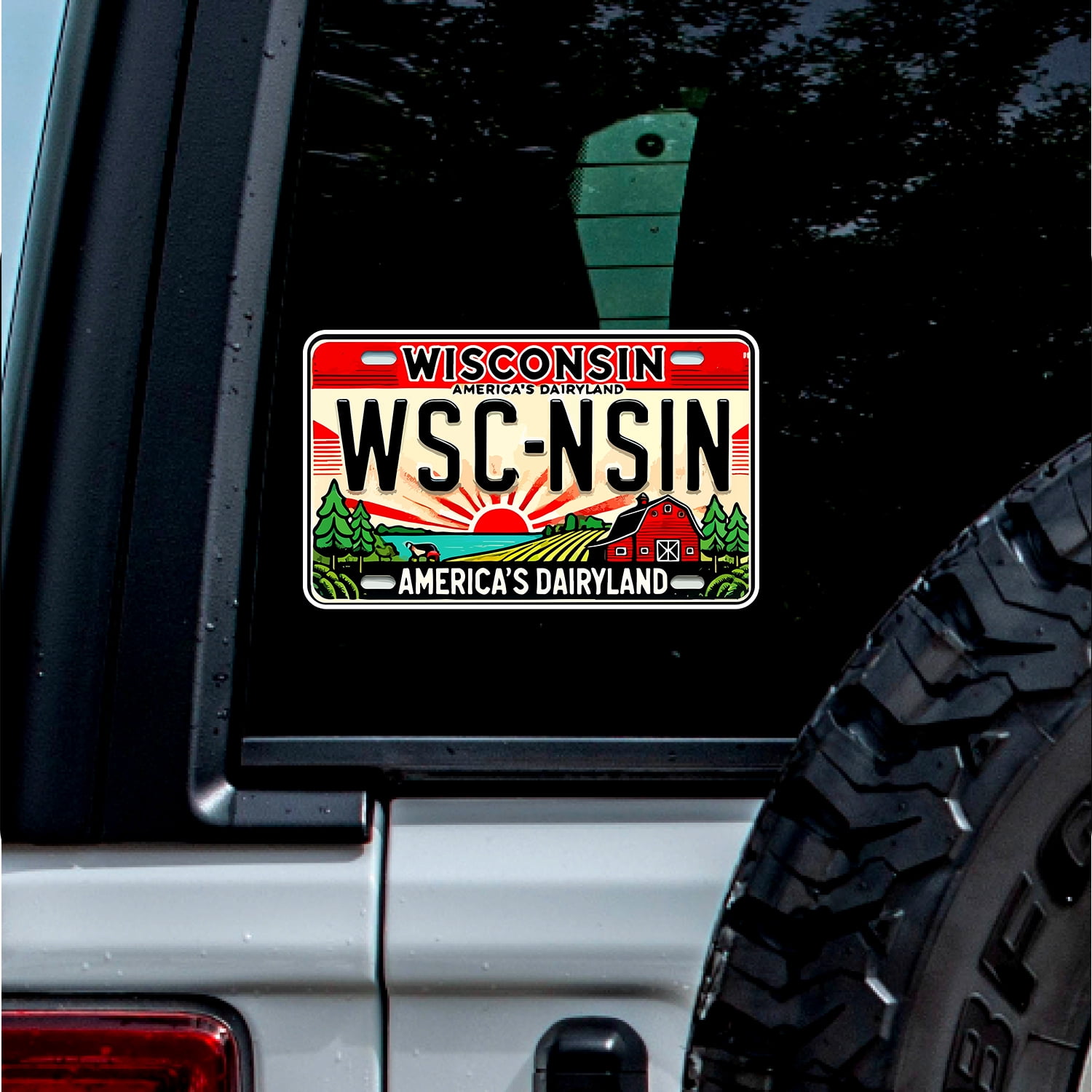 (2 Packs, 5.8'' X 3.5'') Sticker Of Usa All State License Plate For Car ...