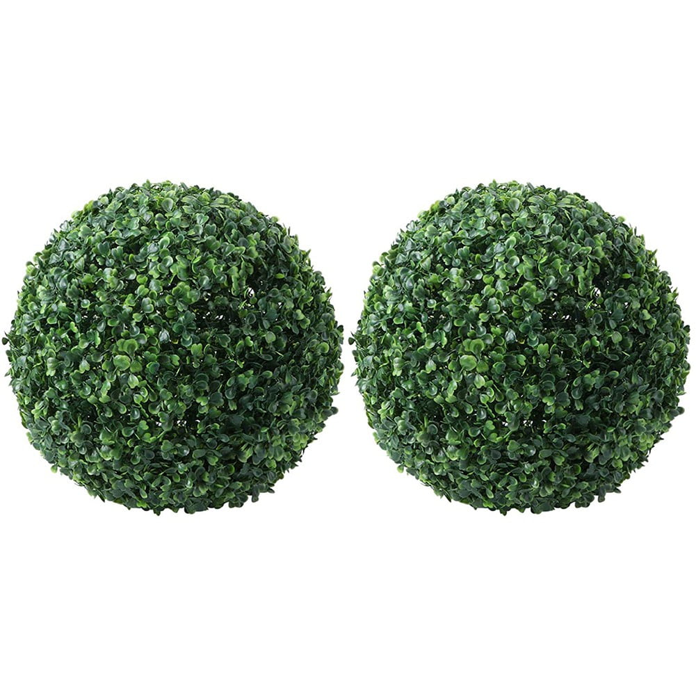 2 Packs of 5-inch Artificial Boxwood Ball, Artificial Topiary Ball for ...