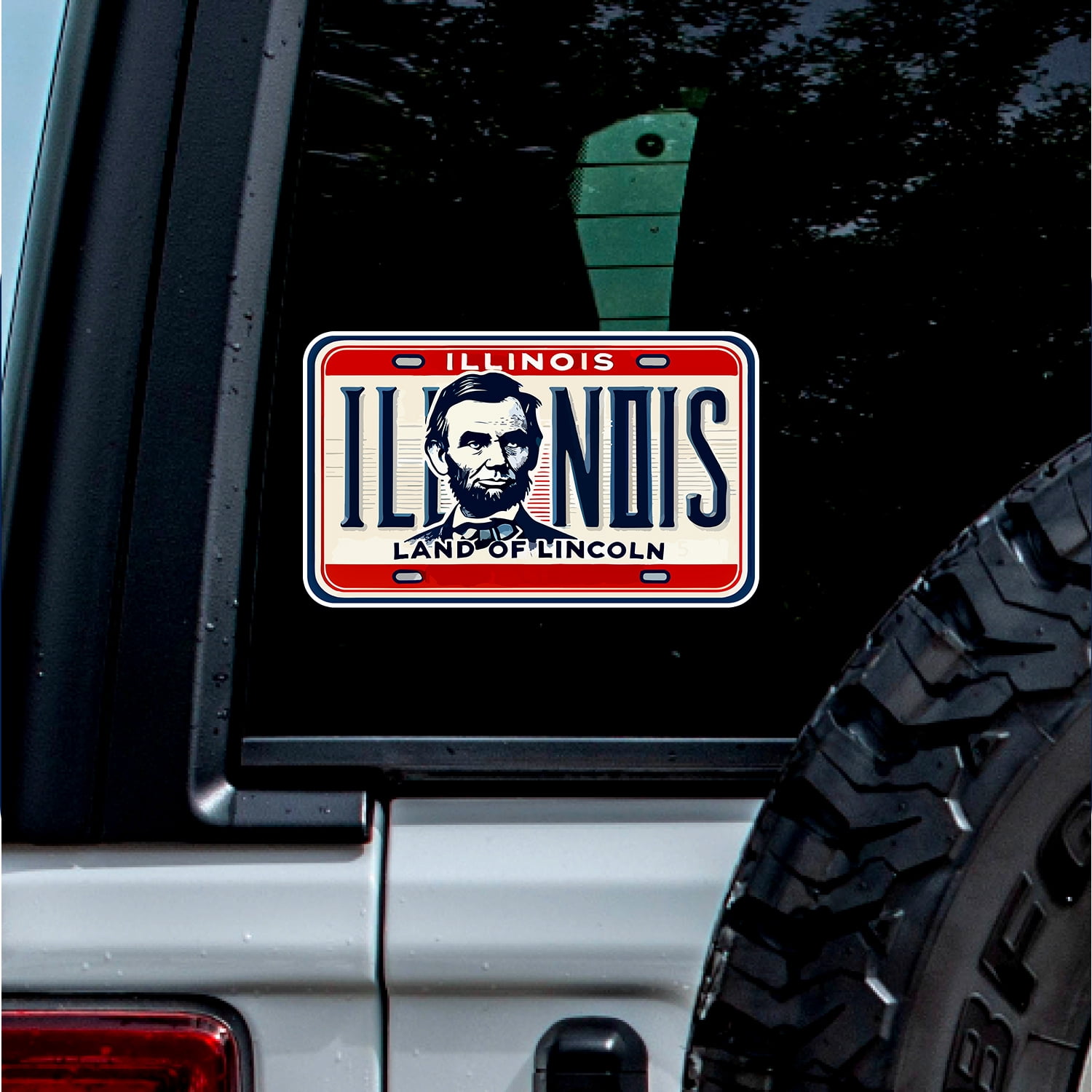 (2 Packs, 6.8'' X 4.1'') Sticker Of Usa All State License Plate For Car ...