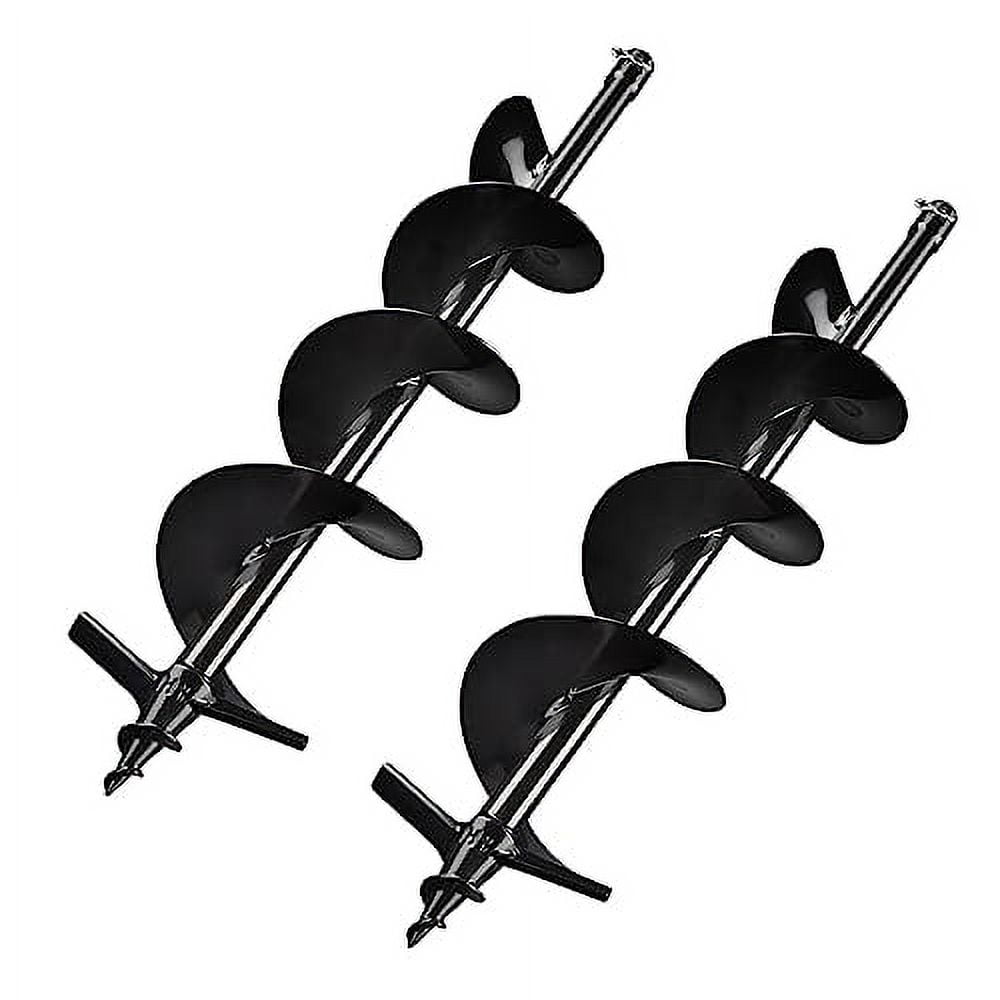 2 Packs 6" Earth Auger Drill Bit for Planting Flower Fence Post Hole ...