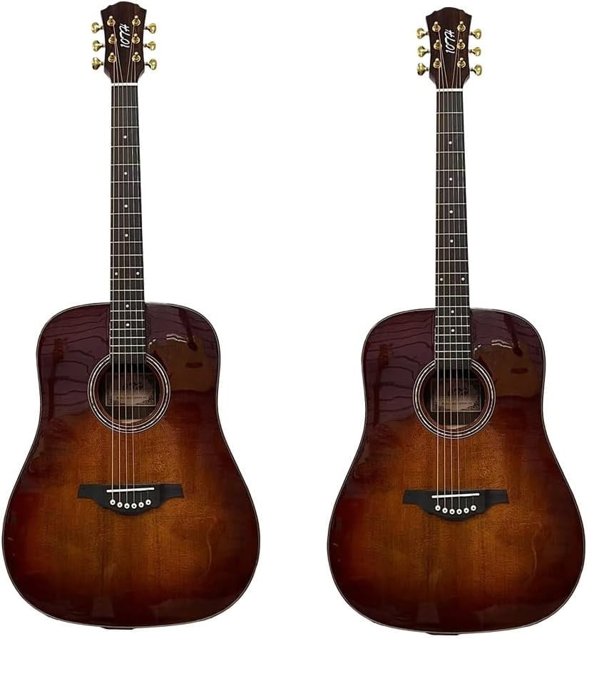 2 Packs 6-string beginner Solid Spruce round corner retro colored ...