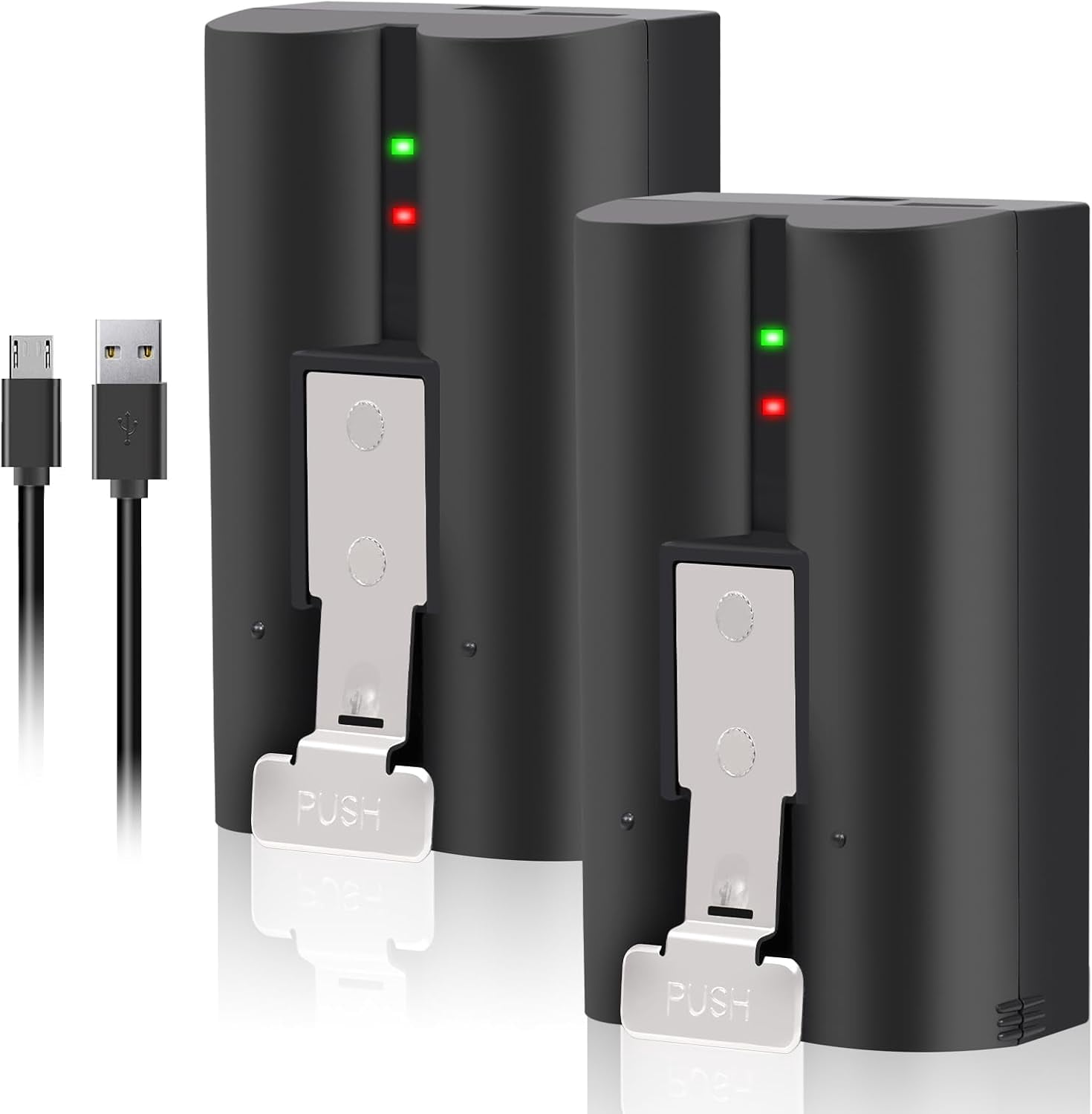 2 Packs 6040mAh Rechargeable Battery for -Video Doorbell 2/3/4, Video ...