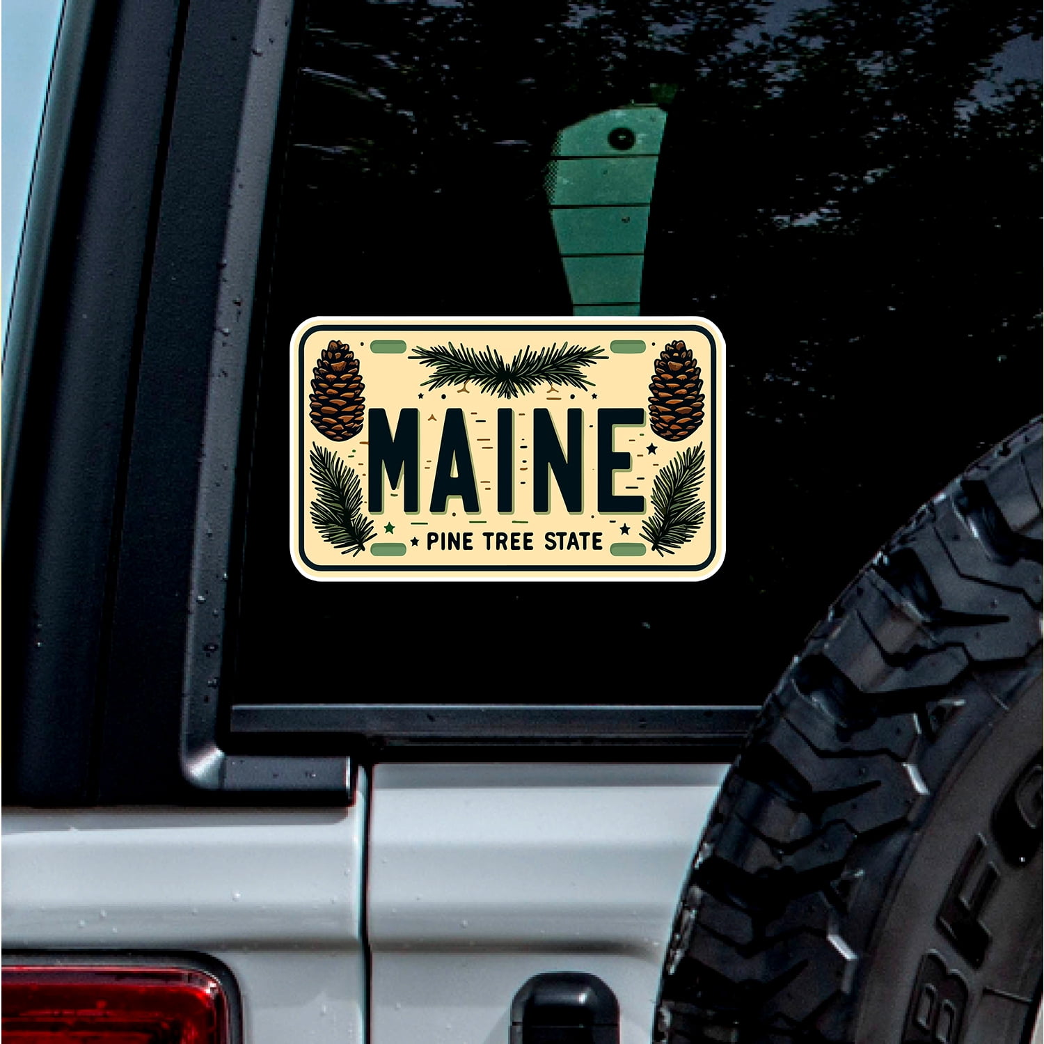 (2 Packs, 8.3'' X 5'') Sticker Of Usa All State License Plate For Car ...