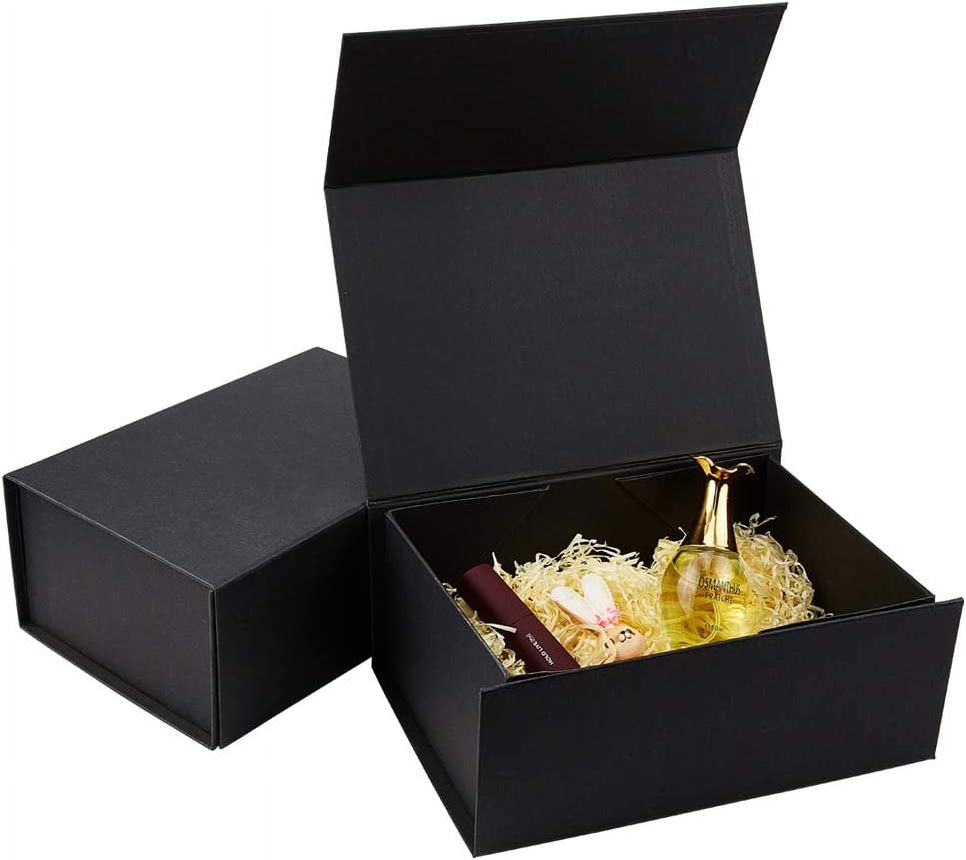 2 Packs 8.5x6.3x4 Inches Hard Gift Box with Magnetic Closure Black ...