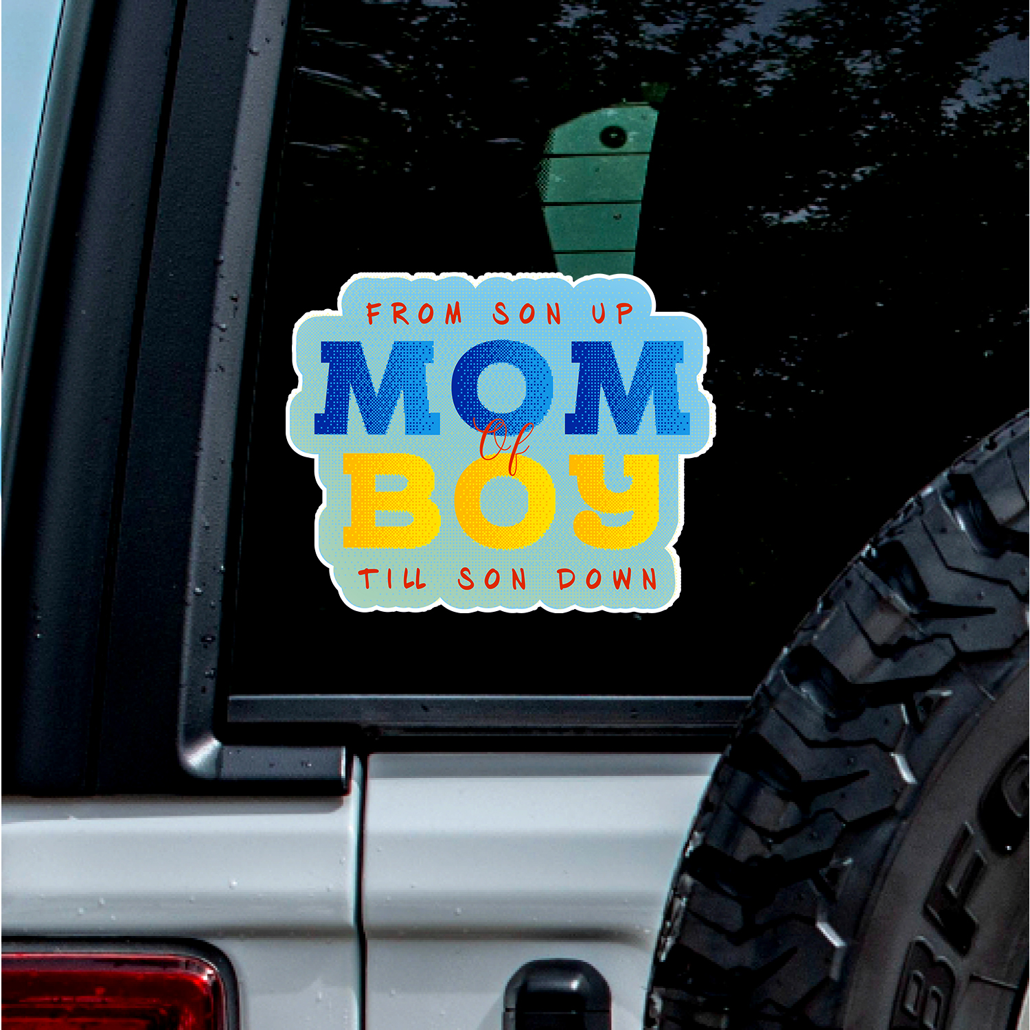 (2 Packs, 8.9'' X 7'') Sticker Of Mom Of Boys For Car Bumper Window ...