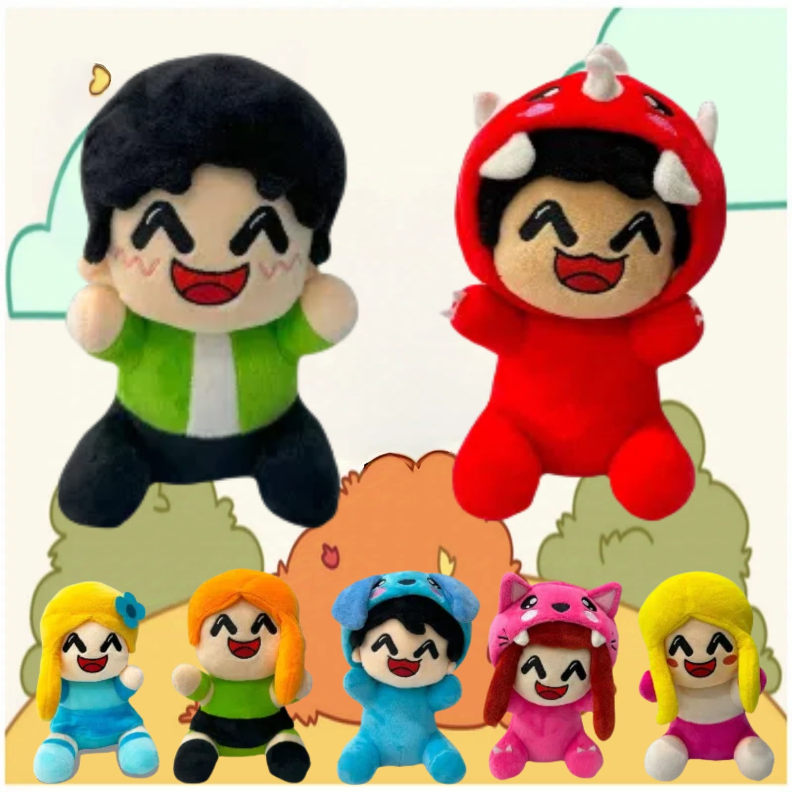 2 Packs 8" OMZ Plush Toys: Soft, Collectible Characters That Make ...