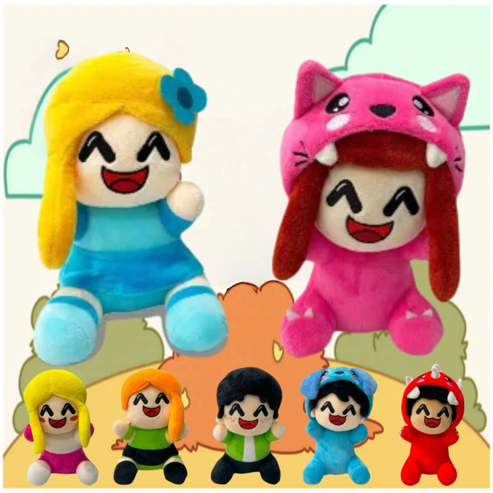 2 Packs 8" OMZ Plushies: Cuddly Game Merchandise Props – Bring Your ...
