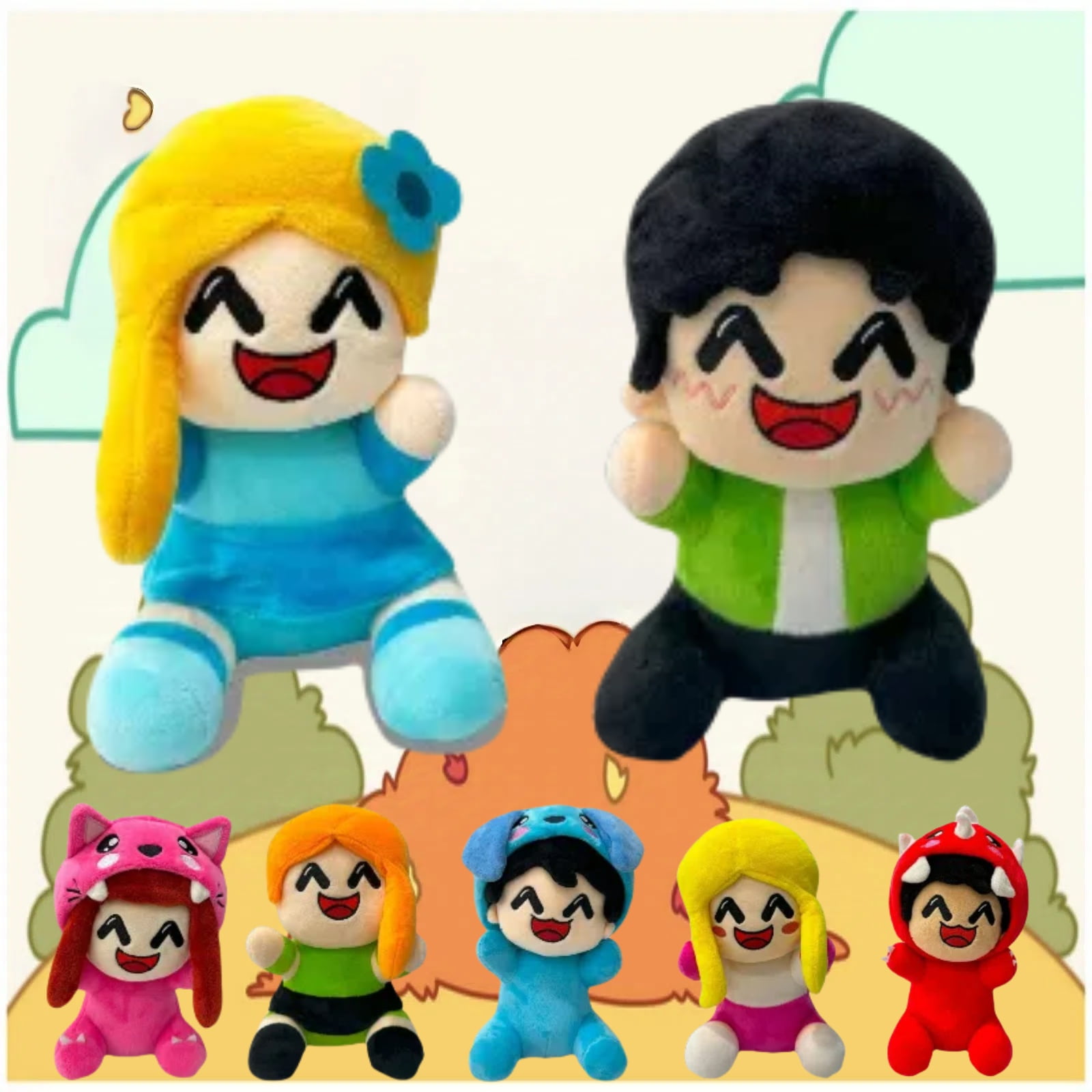 2 Packs 8" OMZ Plushies: Cuddly Game Merchandise Props – Bring Your ...