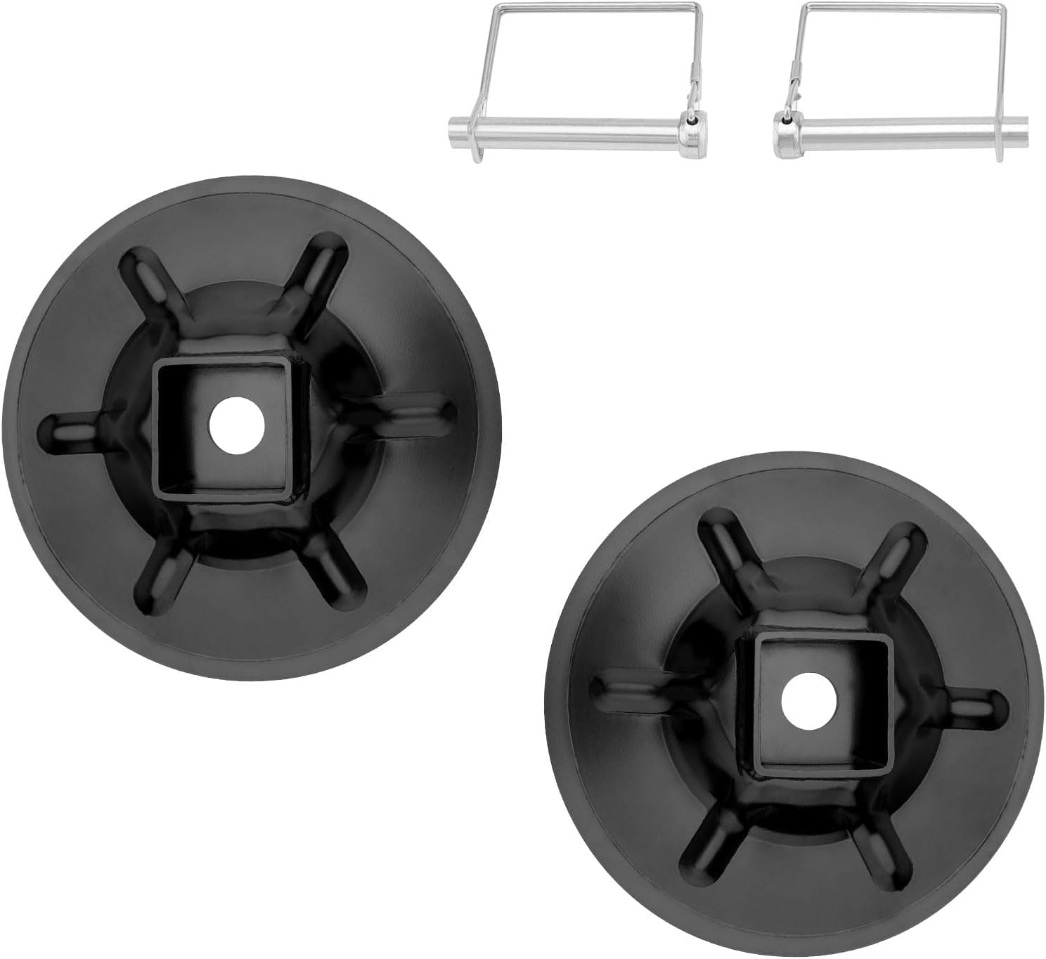 2 Packs- 9" Diameter Rear Jack Foot Pads with Attachment Pins ...
