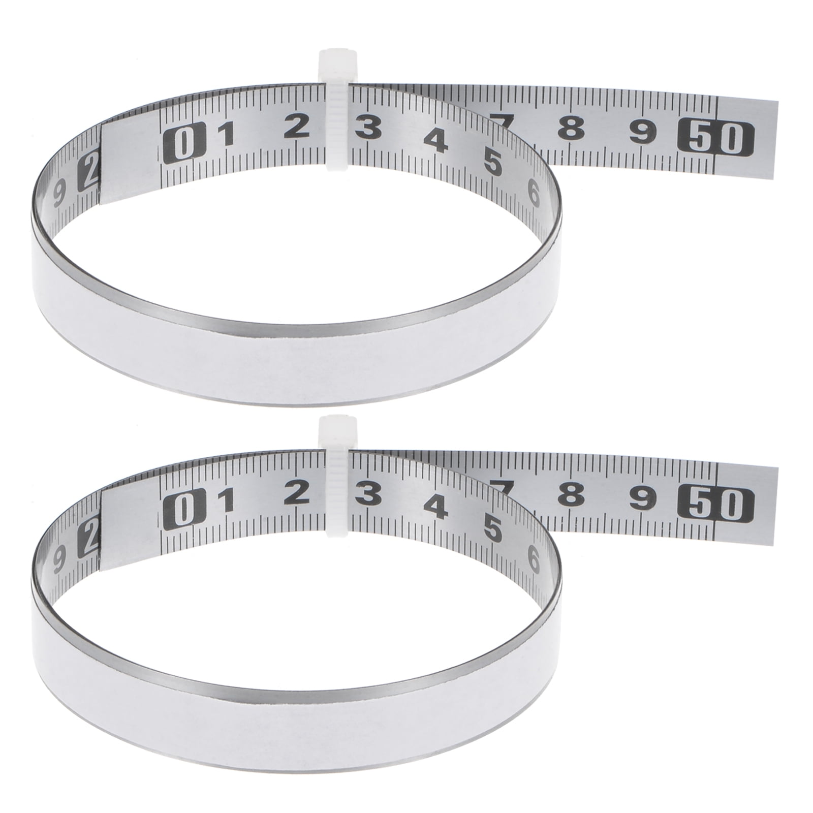 2 Packs Adhesive Tape Measure 50cm Left to Right Read Sticky Steel ...