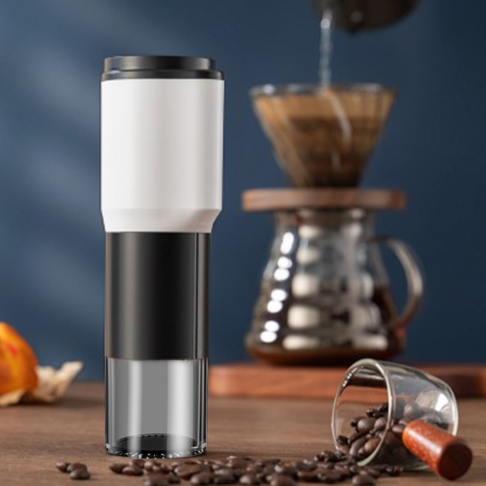 2 Packs Adjustable Rechargeable Portable Coffee Grinder 5-Speed Fine Grinding Quiet USB Kitchen ...
