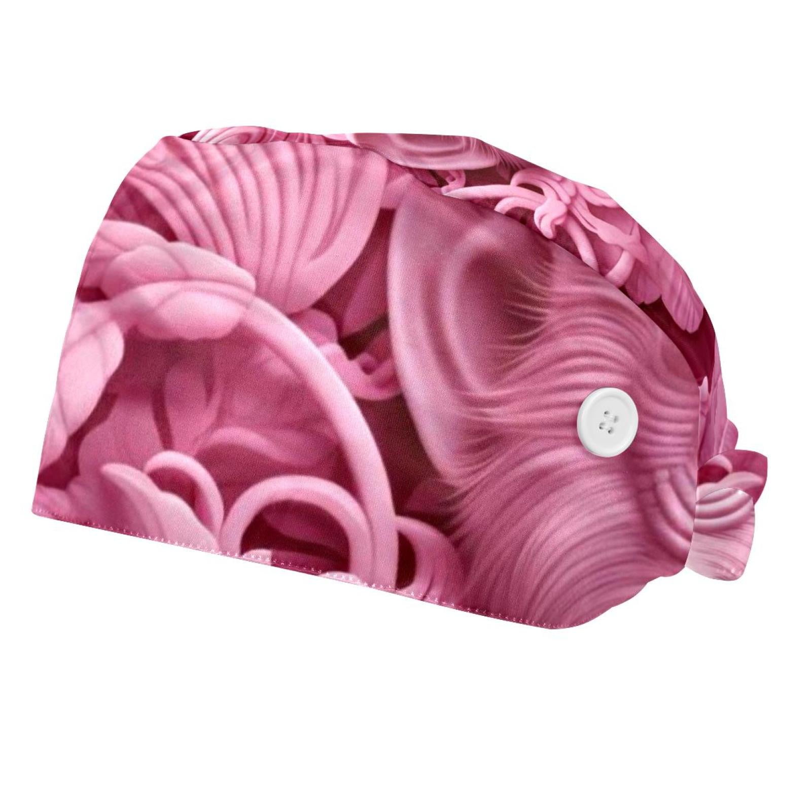 2 Packs Adjustable Working Cap with Button, Pink Monkey Orangutan ...
