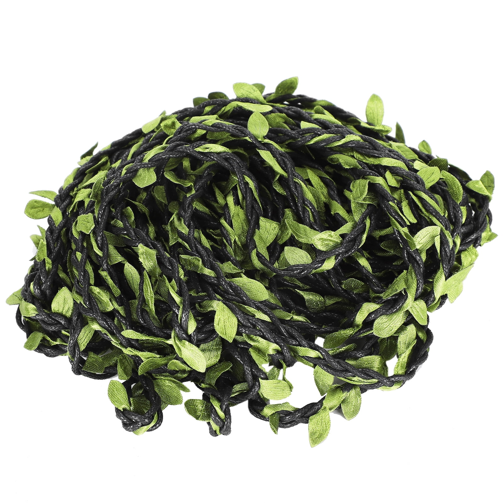 2 Packs Artificial Rattan Wax Thread Black Green DIY Wedding Leaf ...