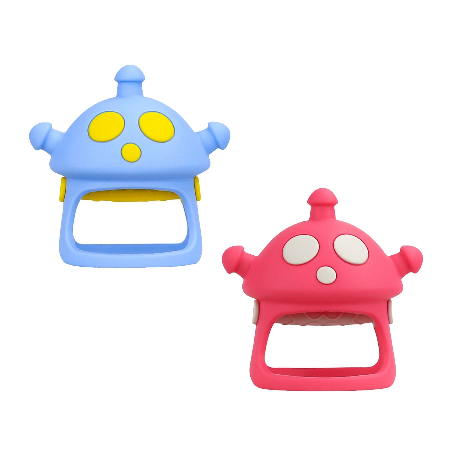 2 Packs Baby Teething Toy Silicone Teething Mitten for Babies Over 3 ...