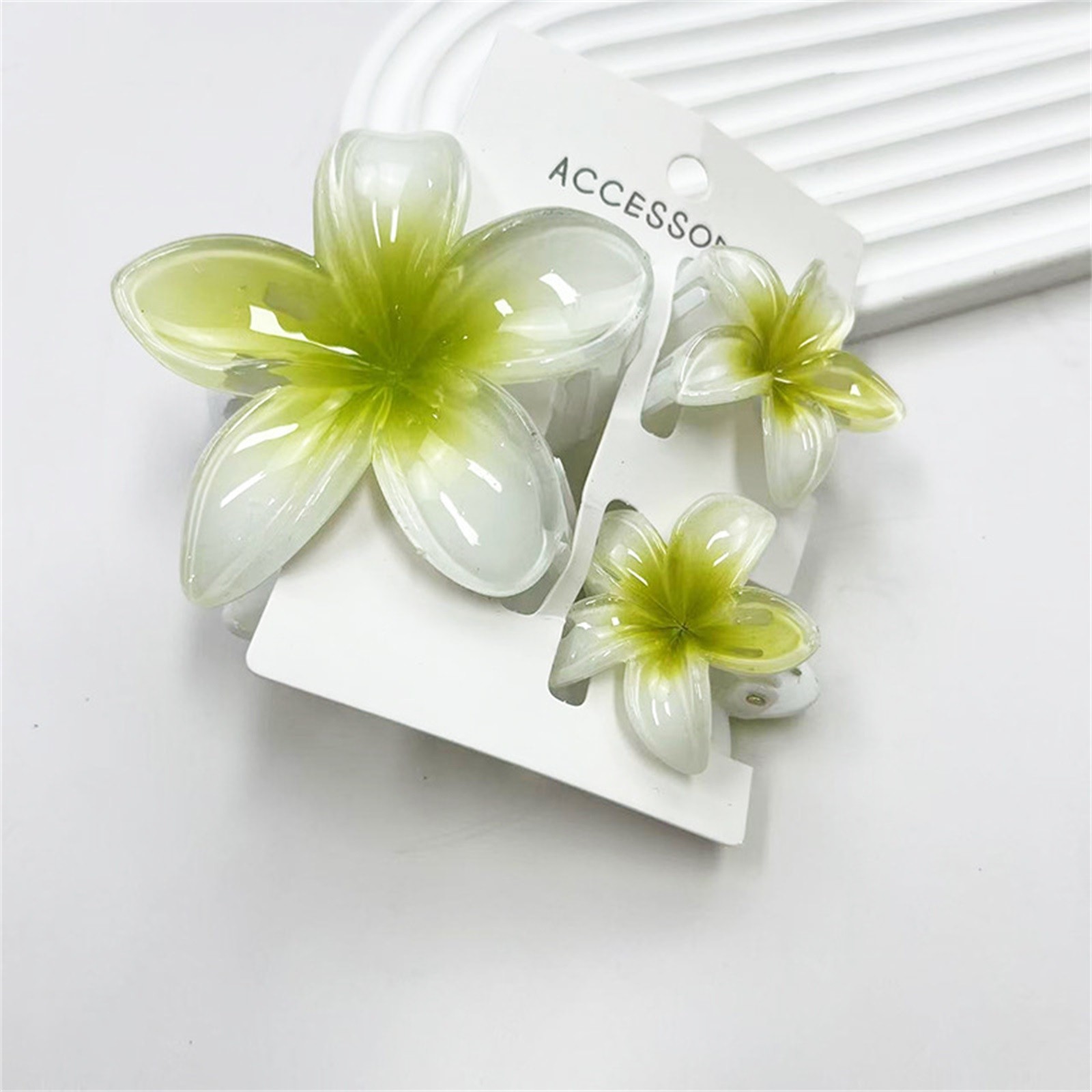 2 Packs Barrettes,Hairpin Friday Flower Acrylic Hairpin Hairpin Strong ...