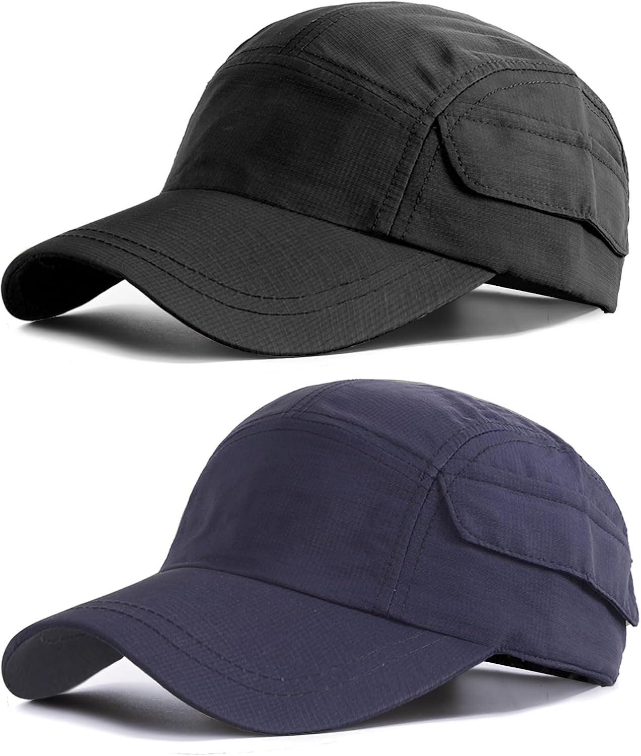 2 Packs Baseball Caps Unisex Quick Drying Sports Cap Summer Running Cap ...