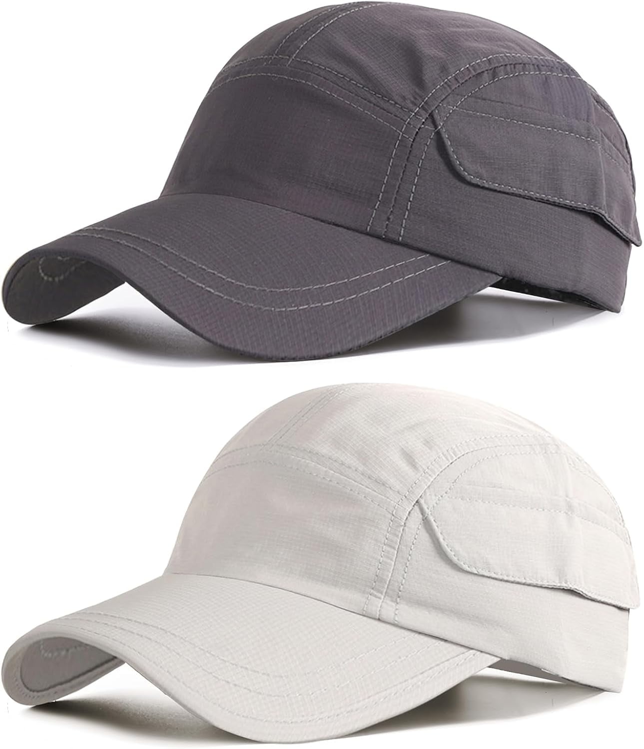 2 Packs Baseball Caps Unisex Quick Drying Sports Cap Summer Running Cap ...