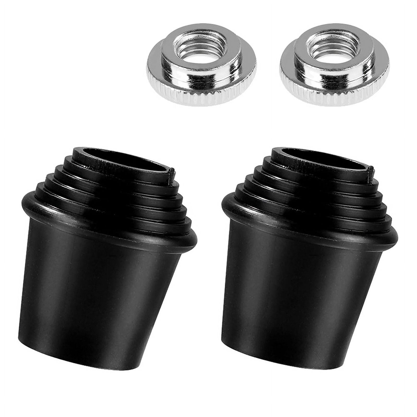 2 Packs Bass Drum Spur Feet, Legs Threaded Rubber Foot with Lock Nuts ...