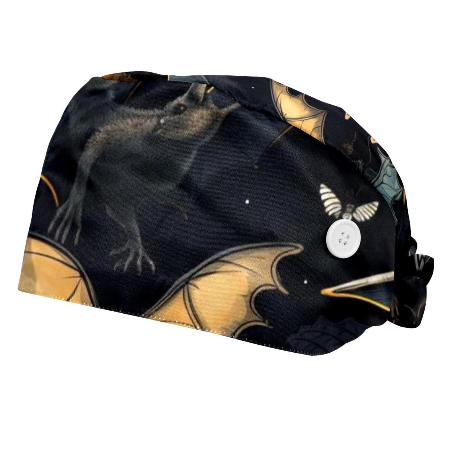 2 Packs Bat Working Cap with Buttons - Walmart.com