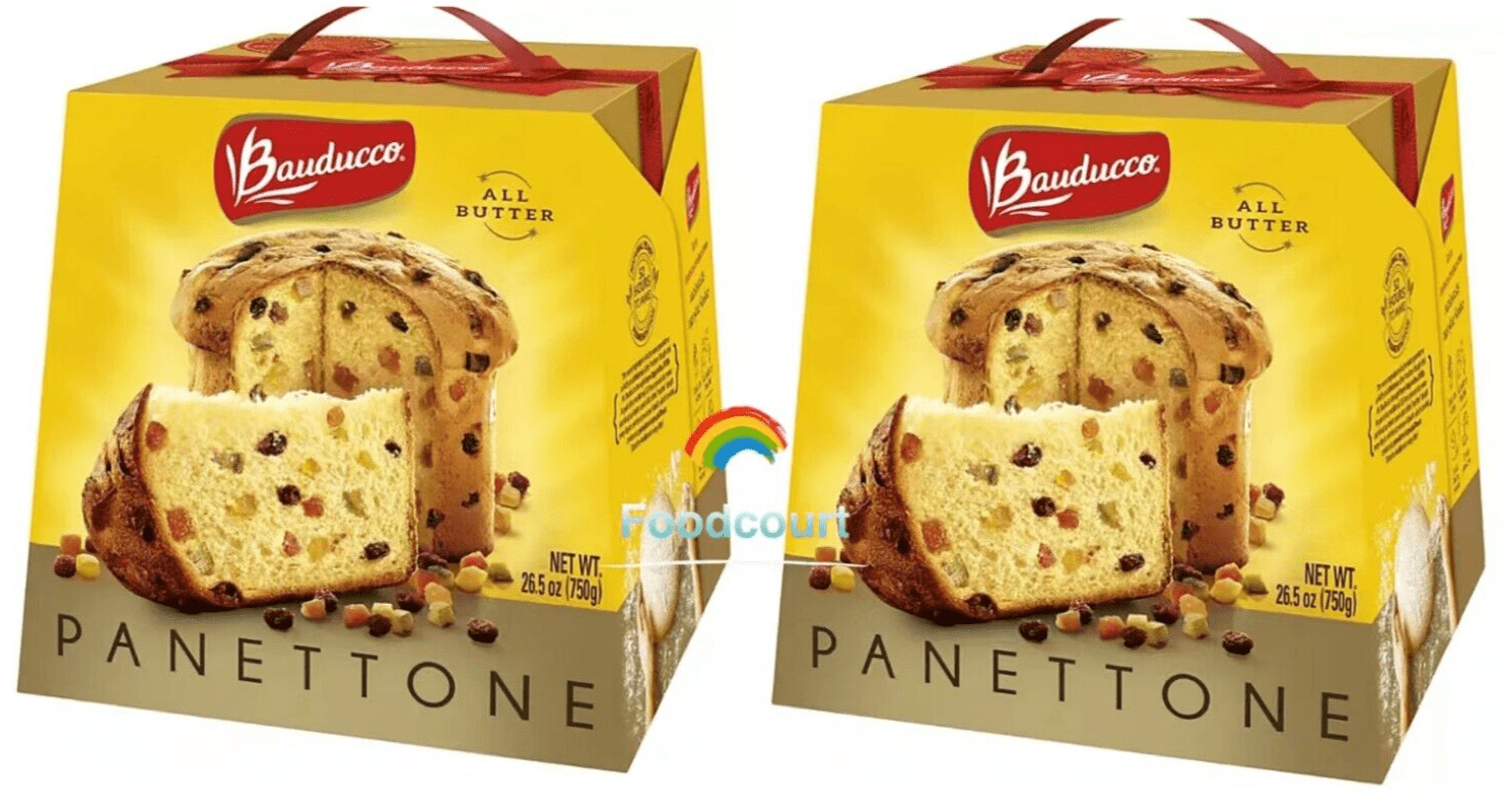 2 Packs Bauducco Panettone All Butter Gift Pack Italian Holiday Cake 26 ...