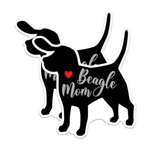 (2 Packs) Beagle Mom Magnets - Beagle Dog Breed Dog Mom Dog Dad Magnets ...