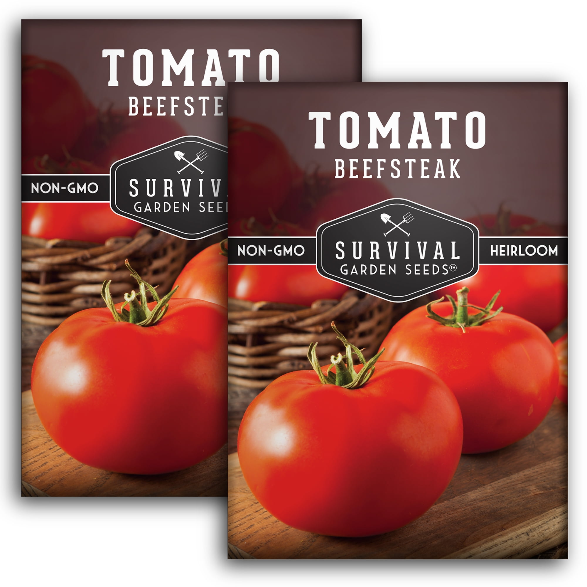 2 packs Beefsteak Tomato Seed - Non-GMO Heirloom Full Sun Annual ...